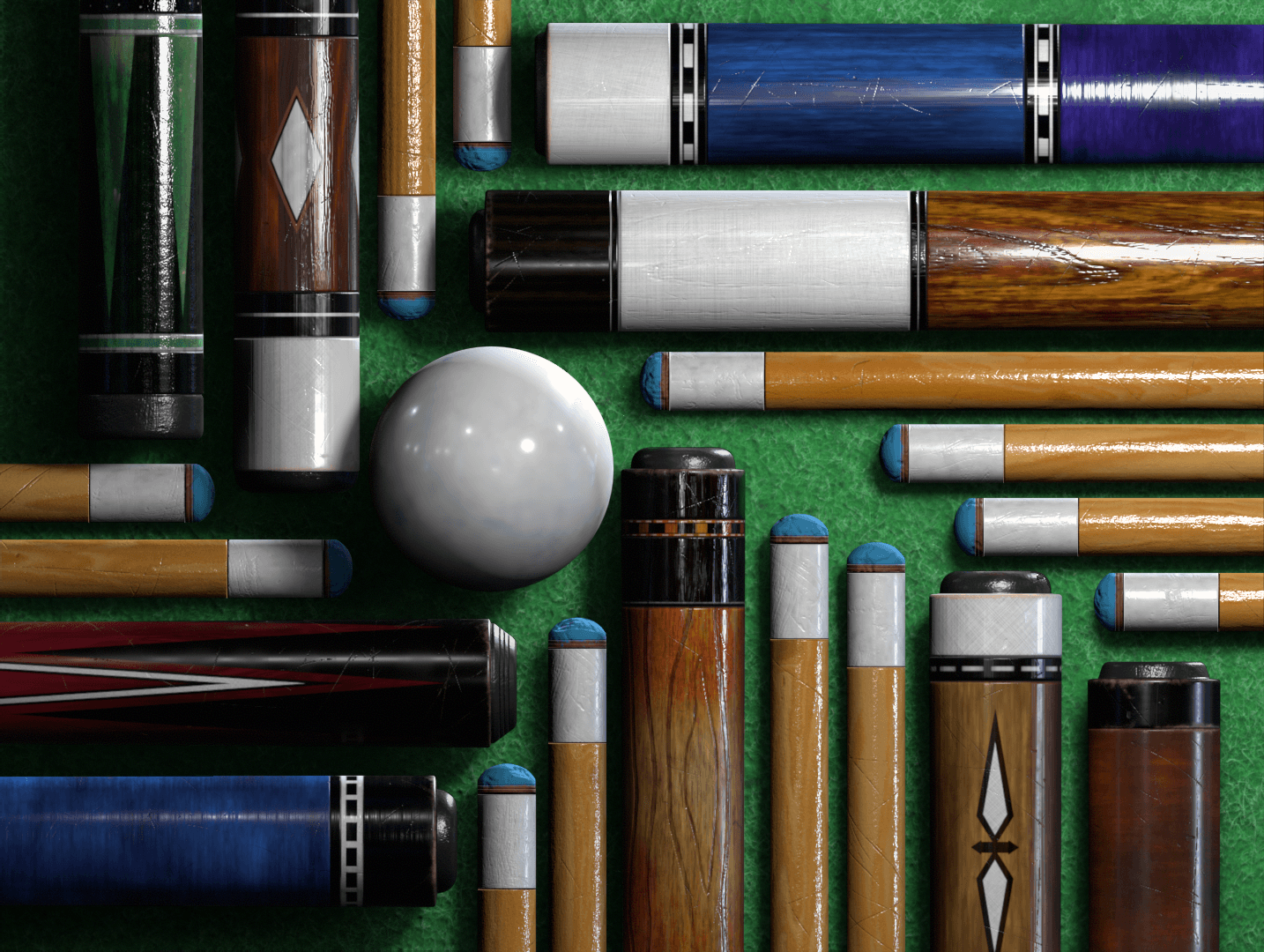 Cue Creativity Table Pool 3D Render, Digital Art by CallumFTW