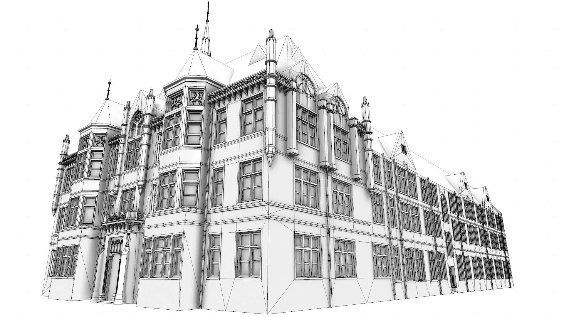 Gothic Building - 3D Model by CallumFTW