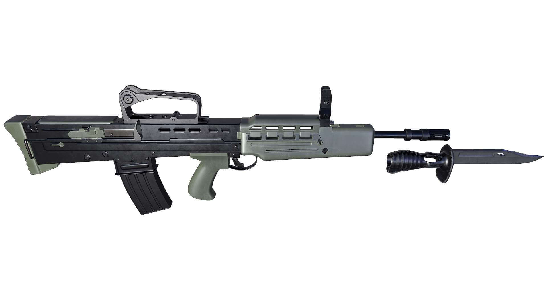 L85A2 British Assault Rifle - 3D Model by CallumFTW