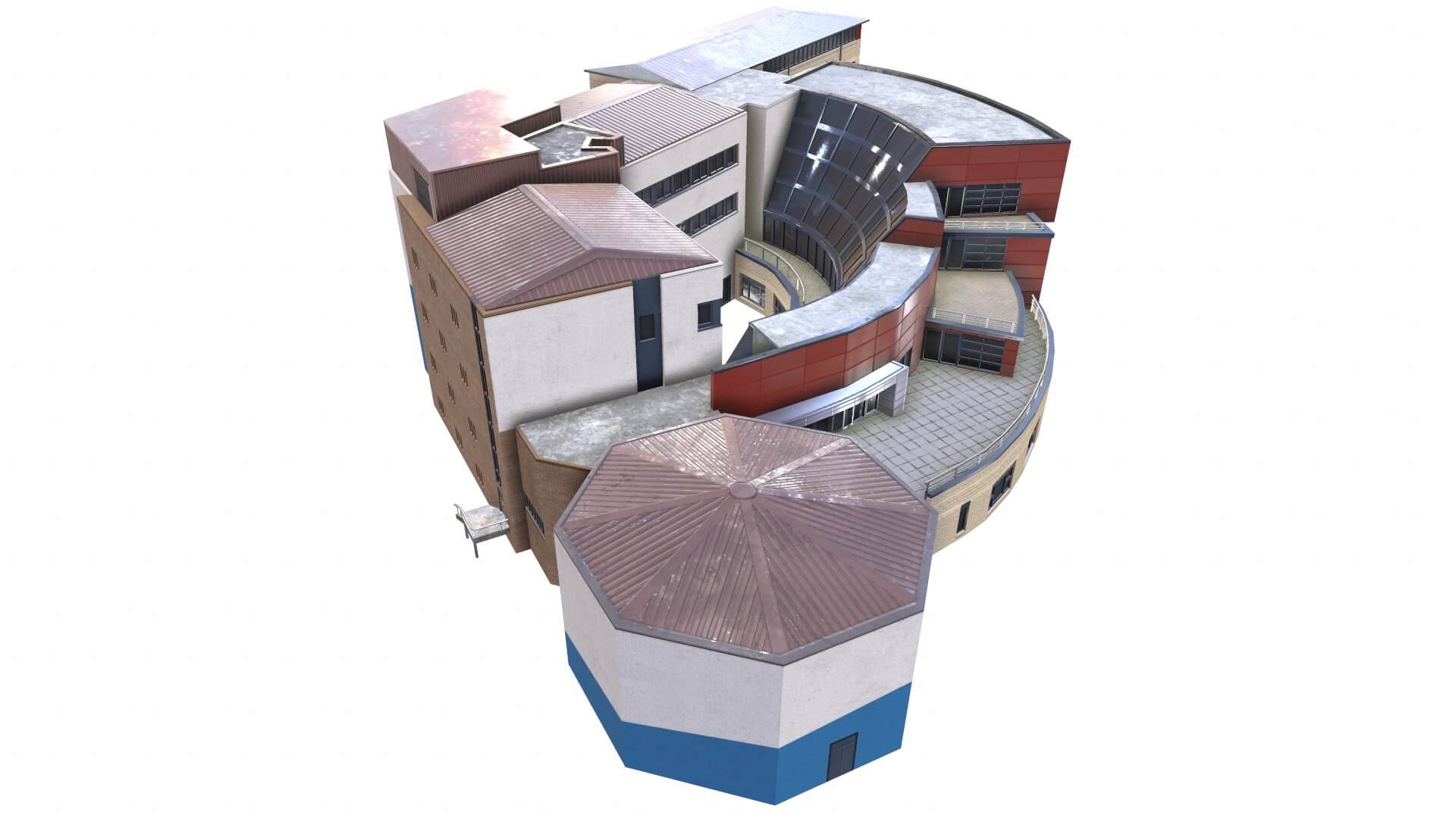 Modern Building Pack - 3D Model by CallumFTW