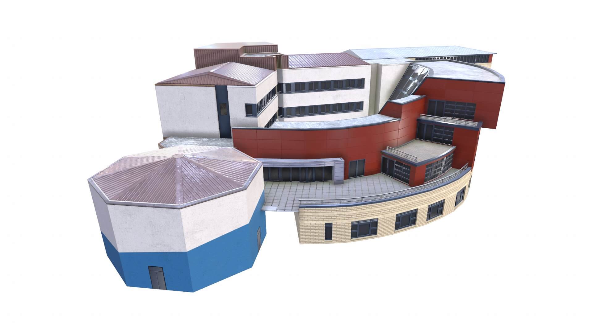 Modern Building Pack - 3D Model by CallumFTW