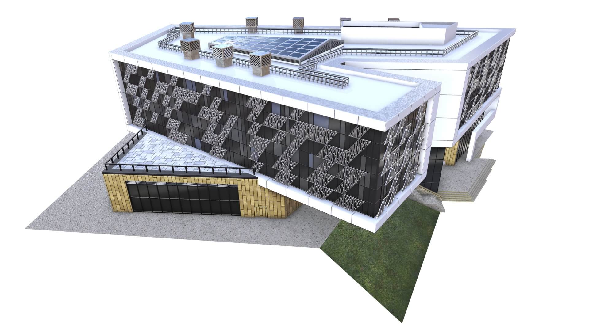 Modern Building Pack - 3D Model by CallumFTW