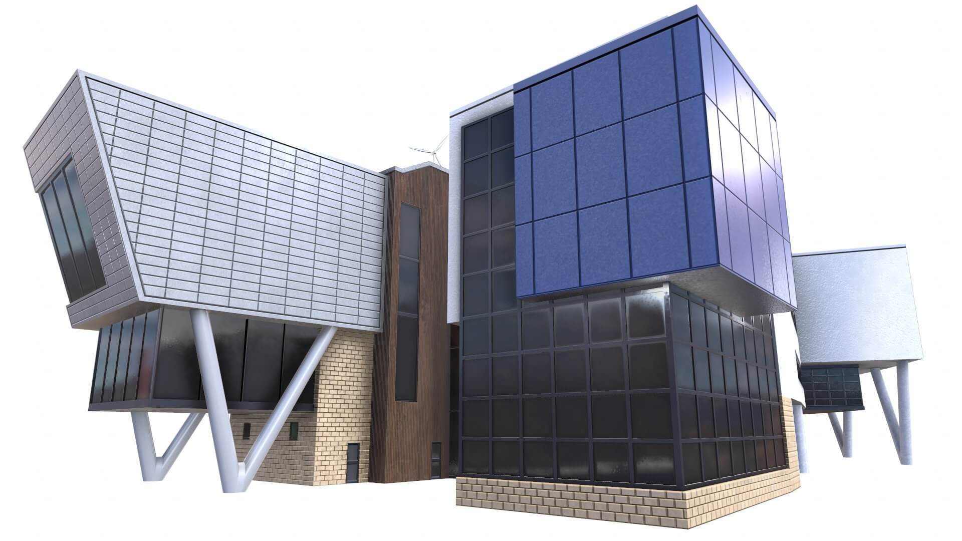 Modern Building Pack - 3D Model by CallumFTW