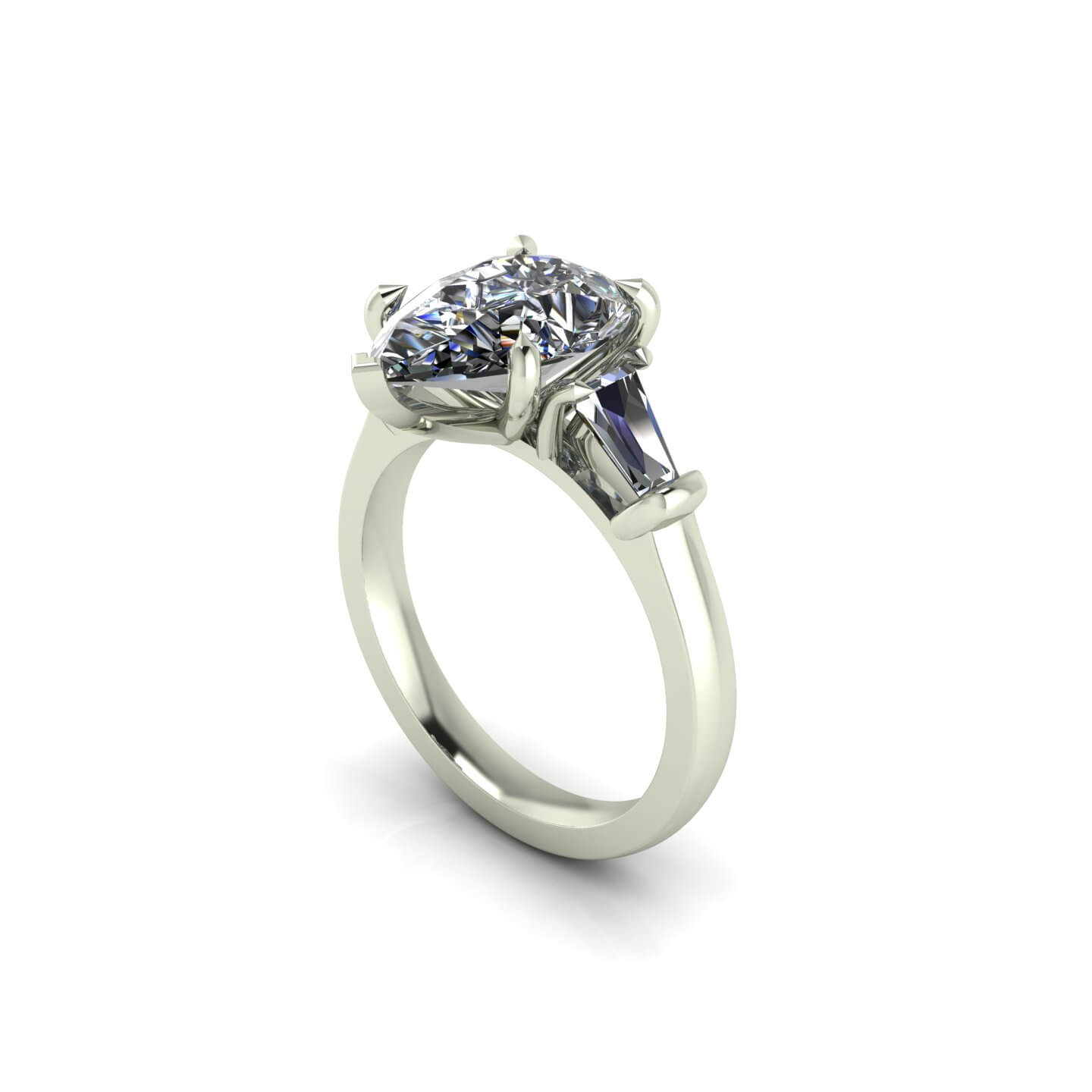 Solitaire Diamond Ring - 3D Print Model by calorano