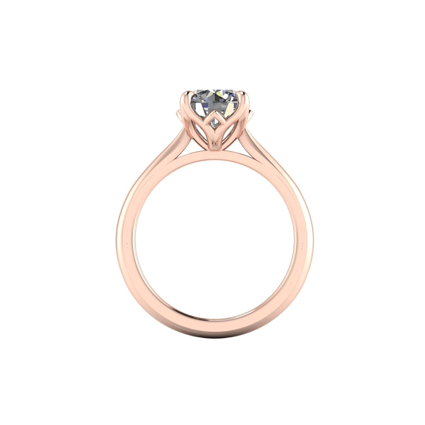 Solitaire Diamond Ring R1 - 3D Model by calorano