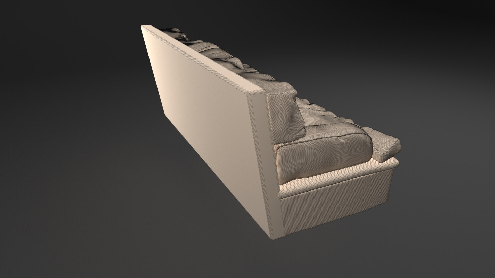 Detailed Used Leather Sofa - 3D Model by Camille_SLN