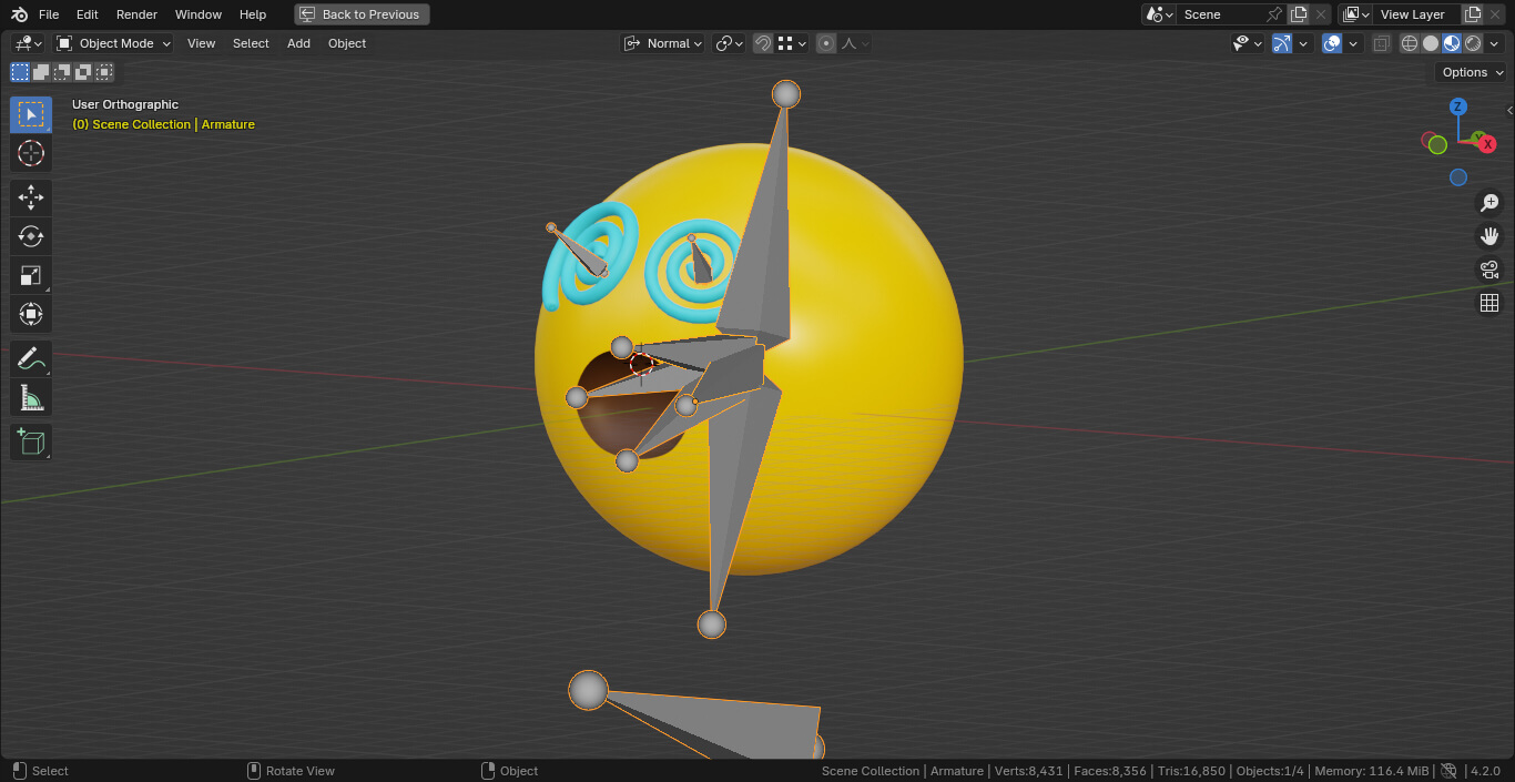 10 Emoticon Yellow Ball Pack Part 3 - 3D Model by cangbacang
