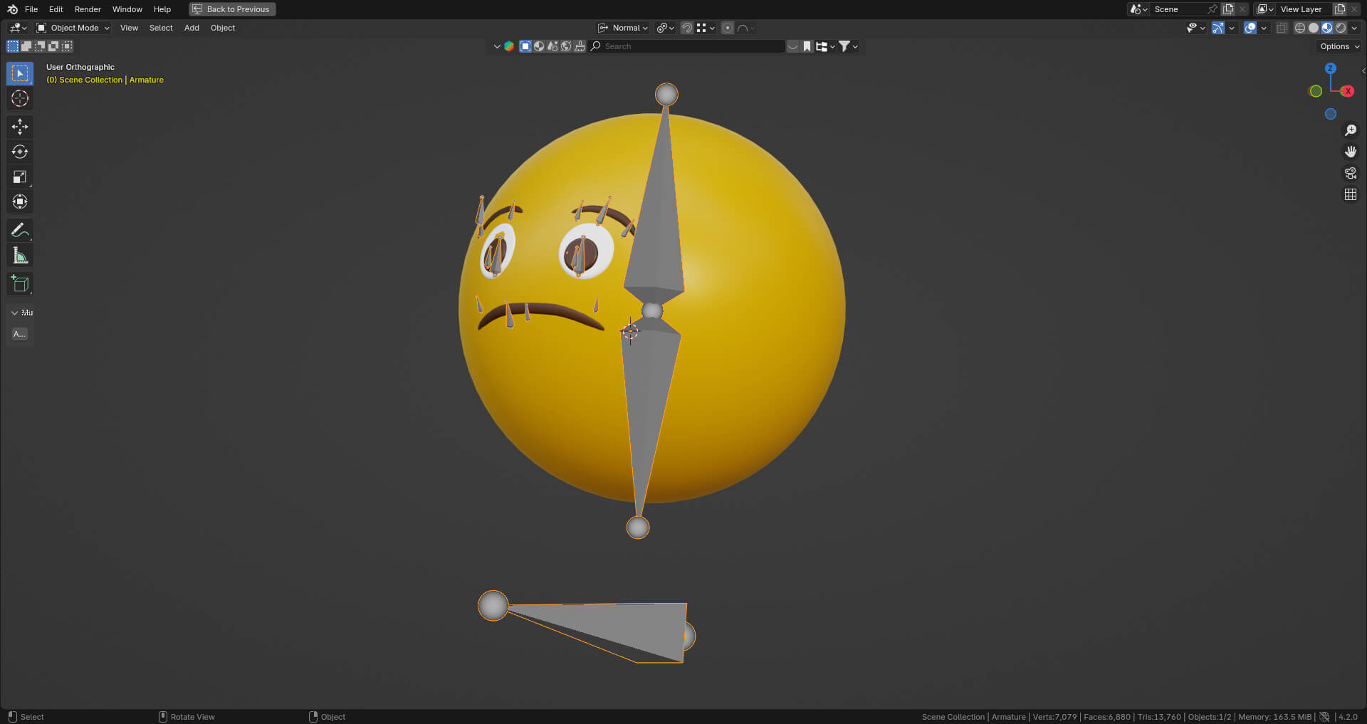 10 Emoticon Yellow Ball Pack Version 1 - 3D Model by cangbacang