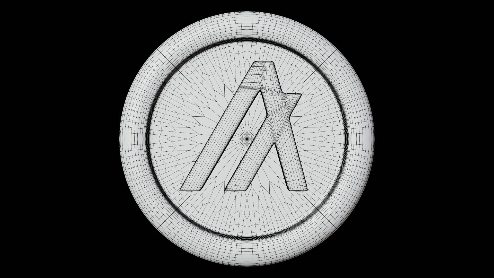 Algorand or ALGO Black Coin With Cartoon Style - 3D Model by cangbacang