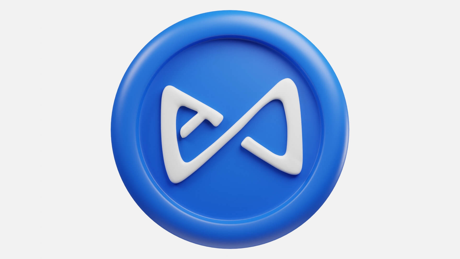 Axie Infinity Shard or AXS Blue Coin With Cartoon Style - 3D Model by ...