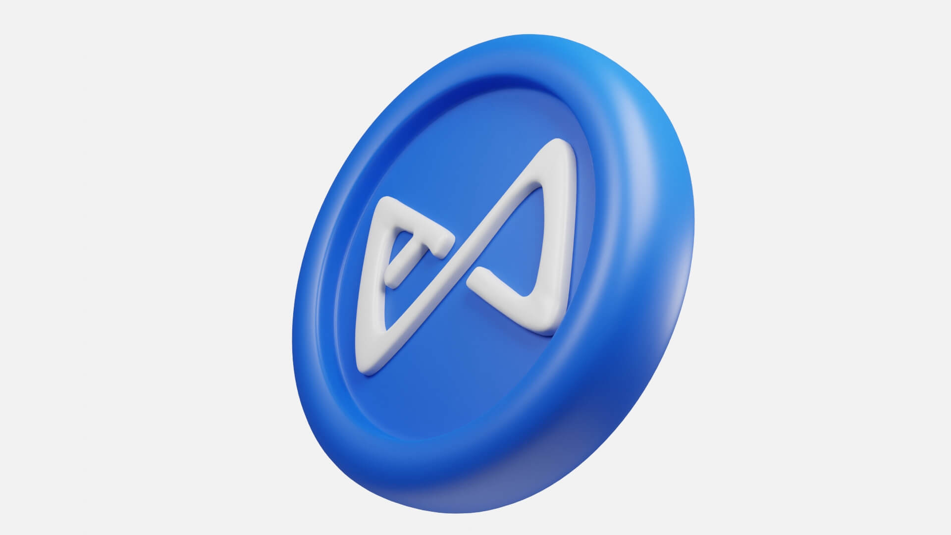 Axie Infinity Shard or AXS Blue Coin With Cartoon Style - 3D Model by ...