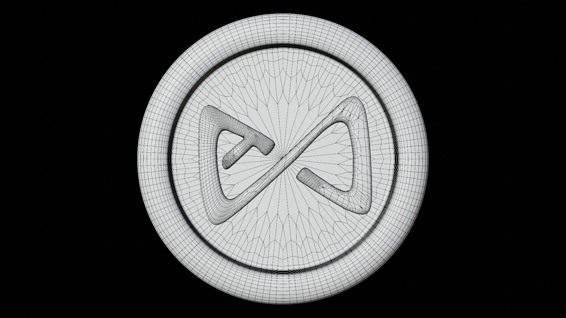 Axie Infinity Shard or AXS Blue Coin With Cartoon Style - 3D Model by ...