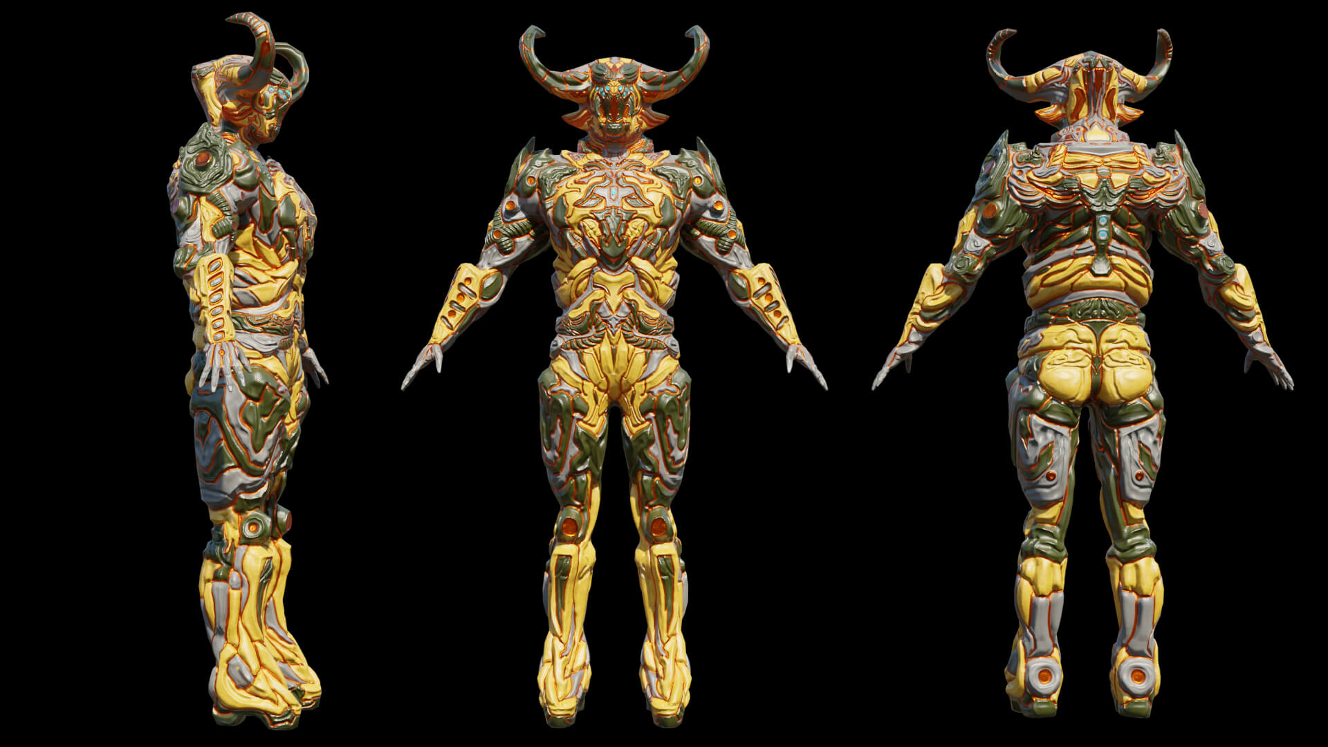 Biotech Cyborg Santrasa - 3D Model by cangbacang