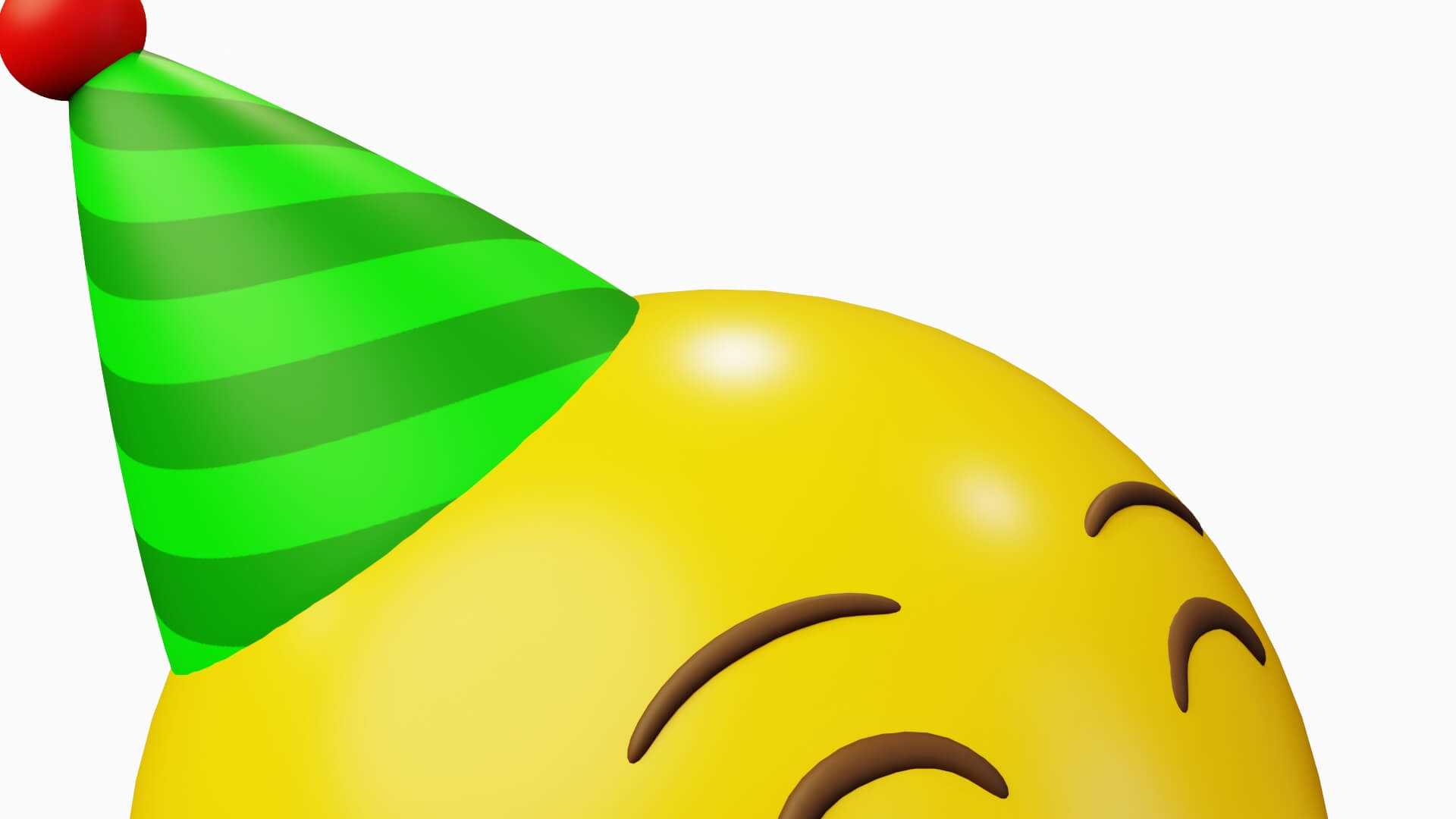 Celebration Face Emoticon Emoji or Smiley - 3D Model by cangbacang