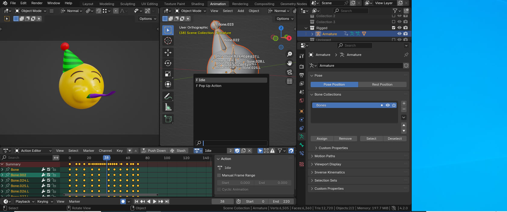 Celebration Face Emoticon Emoji or Smiley - 3D Model by cangbacang
