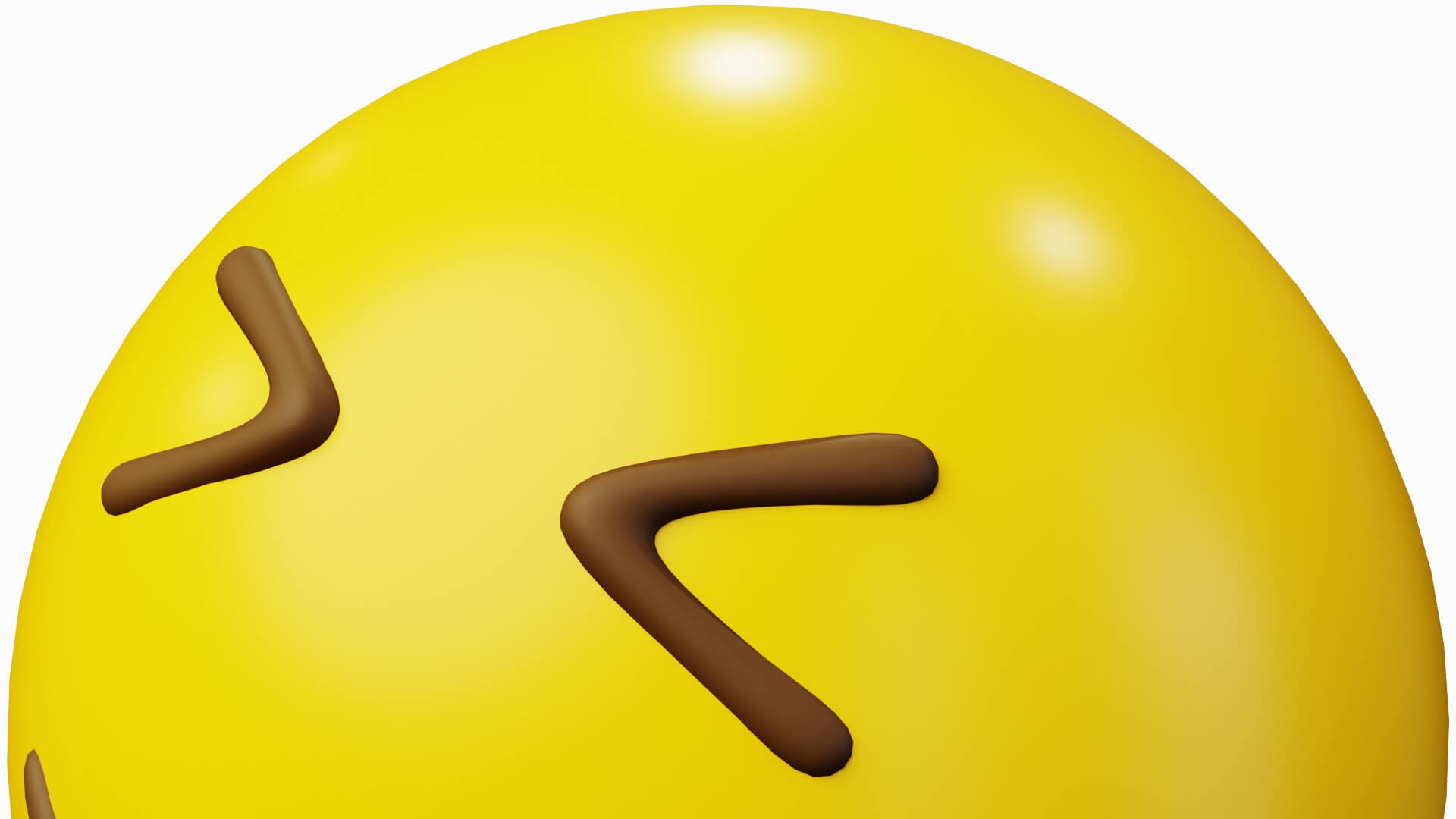 Confounded Face Emoticon Emoji or Smiley - 3D Model by cangbacang