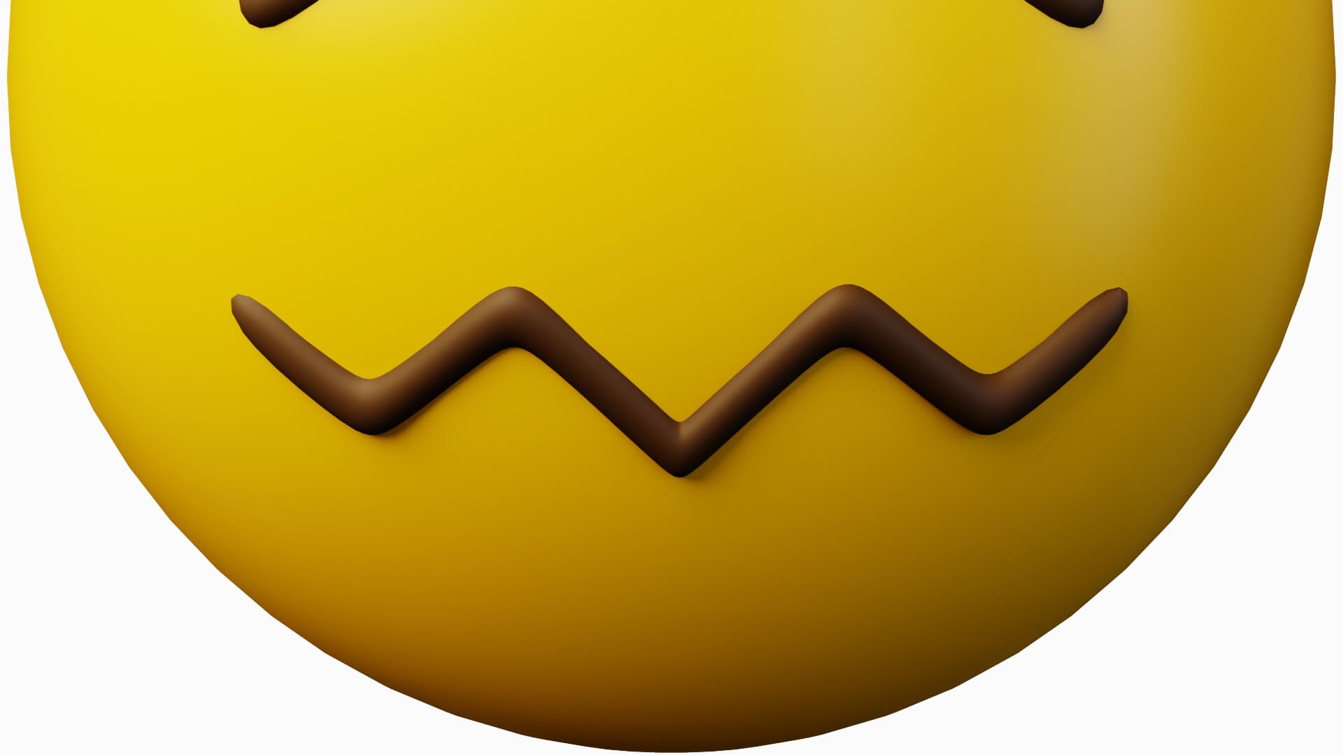 Confounded Face Emoticon Emoji or Smiley - 3D Model by cangbacang