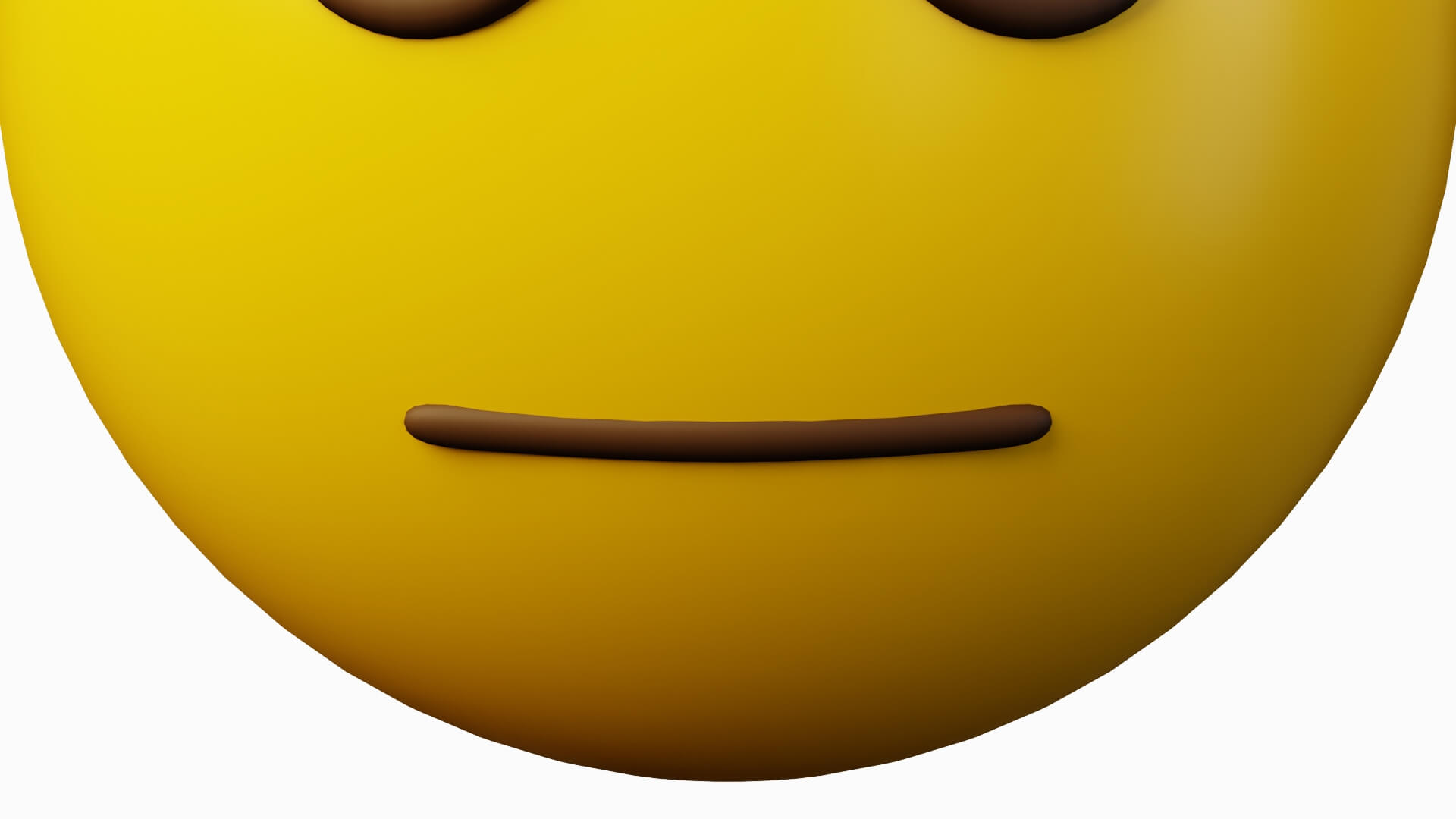 Disappointed Face Emoticon Emoji or Smiley - 3D Model by cangbacang