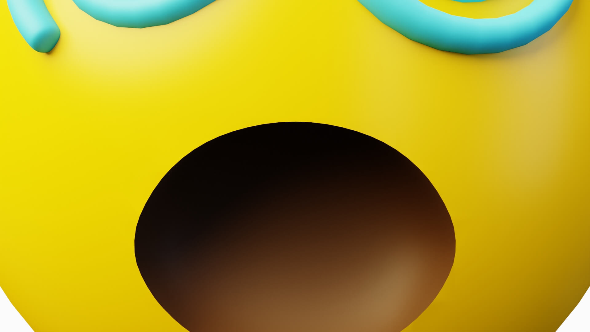 Dizzy With Spiral Eyes Emoticon Emoji or Smiley - 3D Model by cangbacang