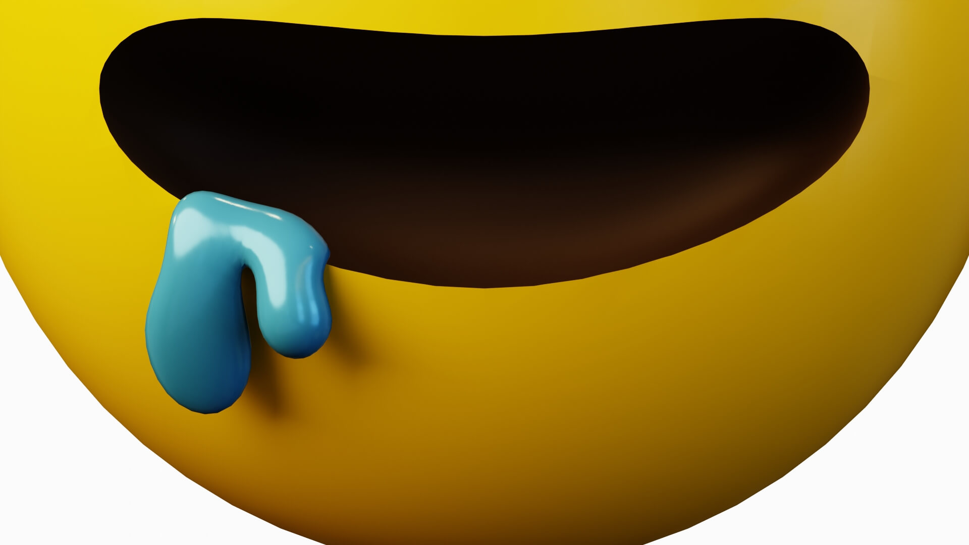 Drooling Emoticon Emoji or Smiley - 3D Model by cangbacang