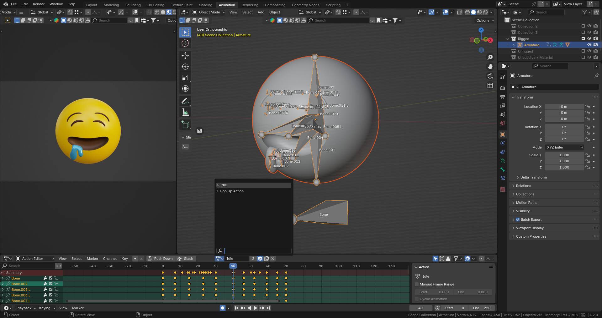 Drooling Emoticon Emoji or Smiley - 3D Model by cangbacang