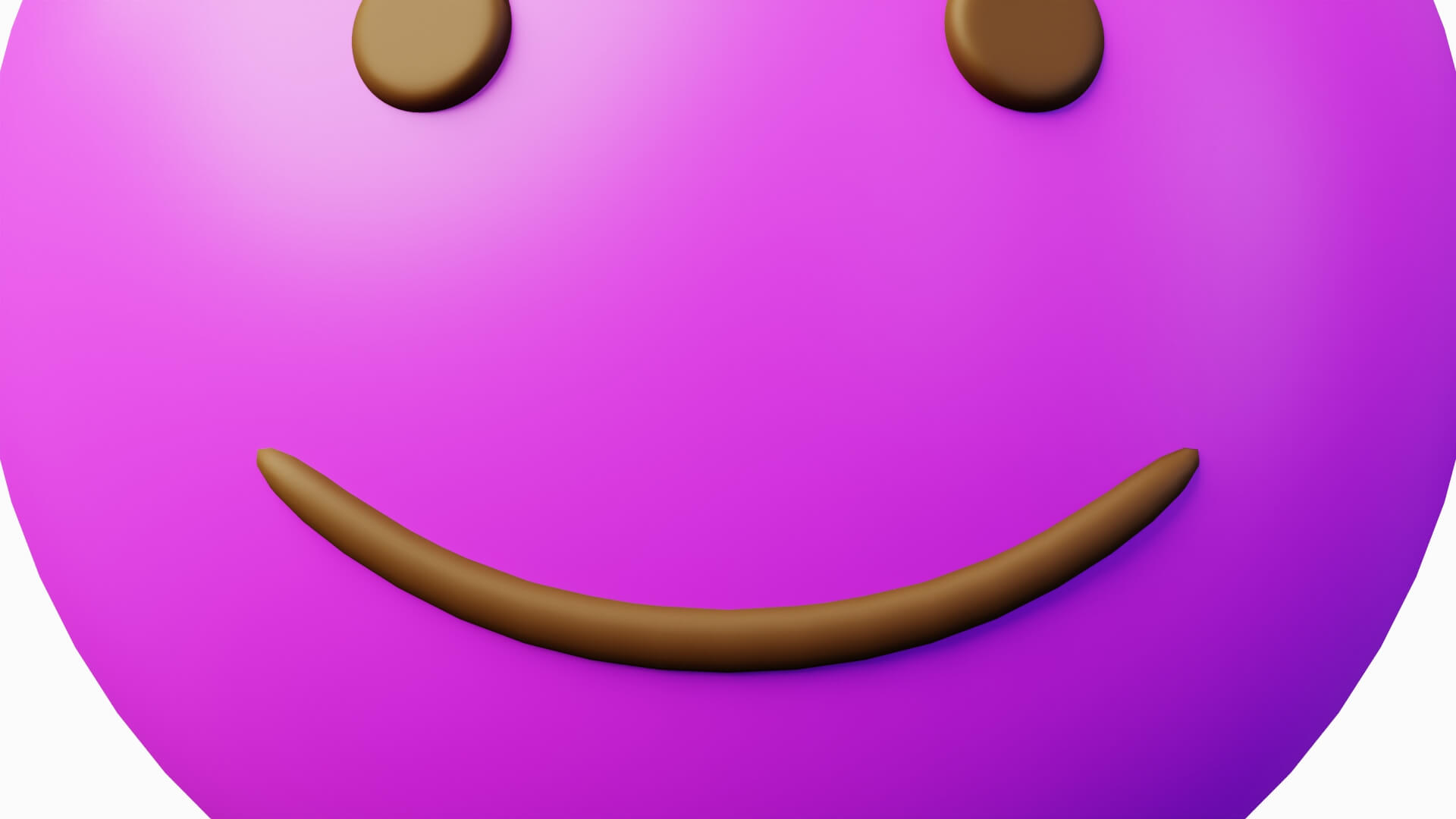 Evil Purple Emoticon Emoji or Smiley - 3D Model by cangbacang