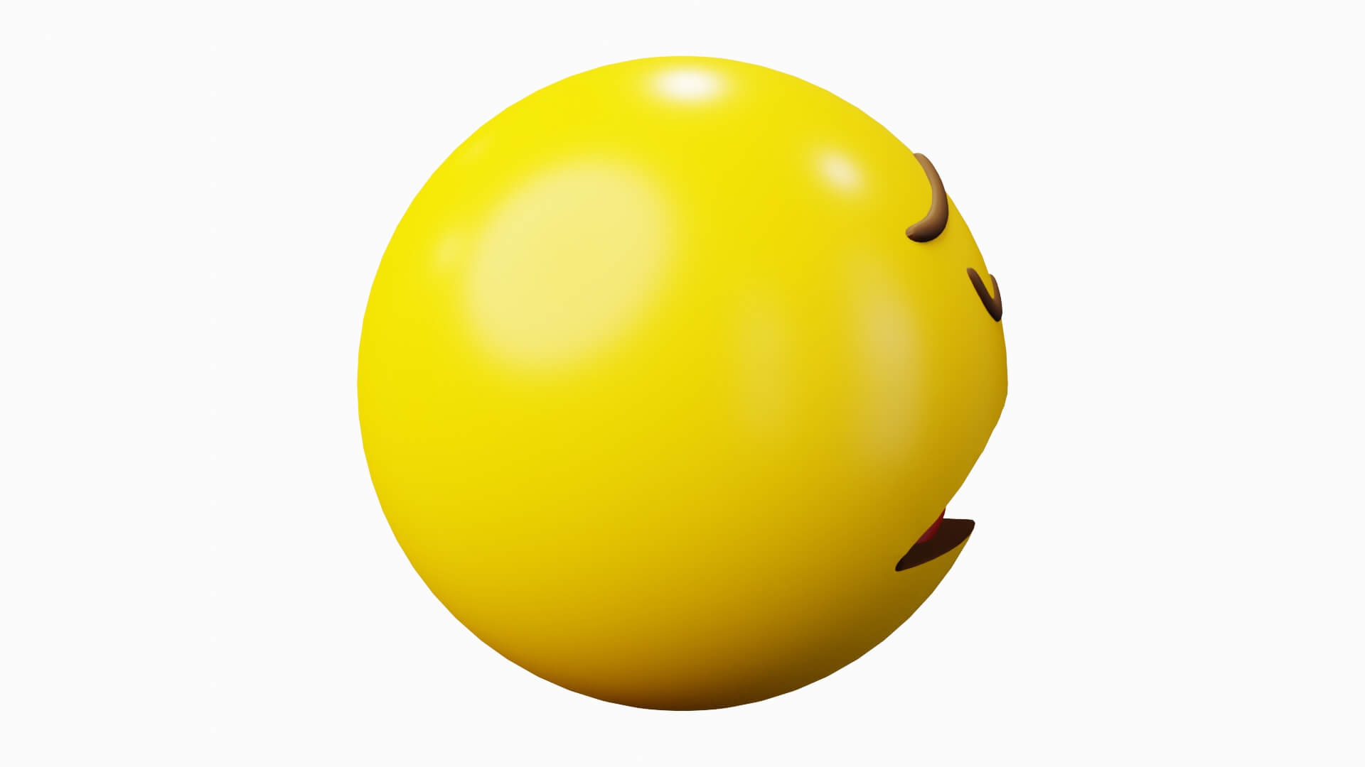 Exhausted or Weary Emoticon Emoji or Smiley - 3D Model by cangbacang