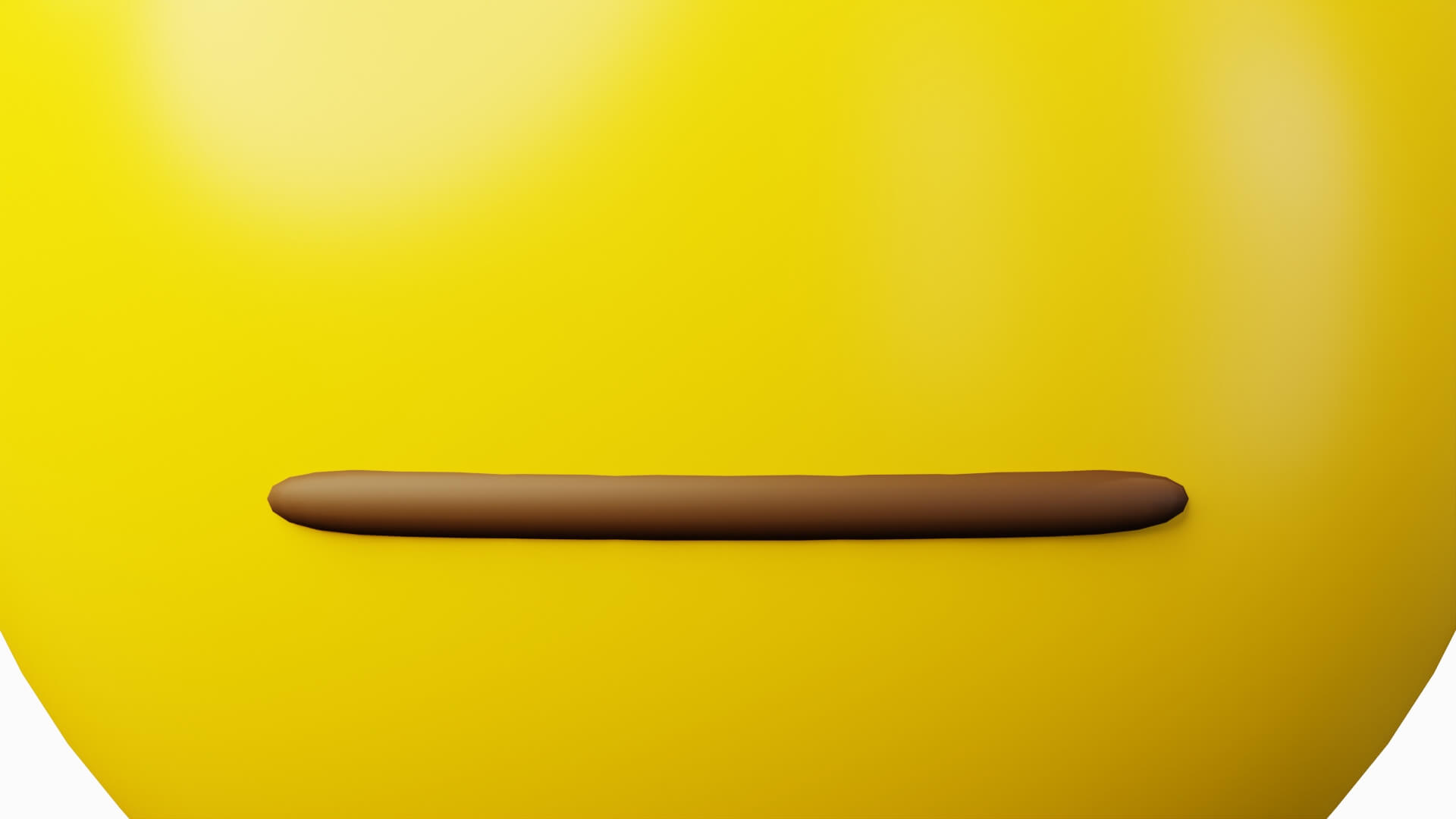 Expressionless Face Emoticon Emoji or Smiley - Free 3D Model by cangbacang