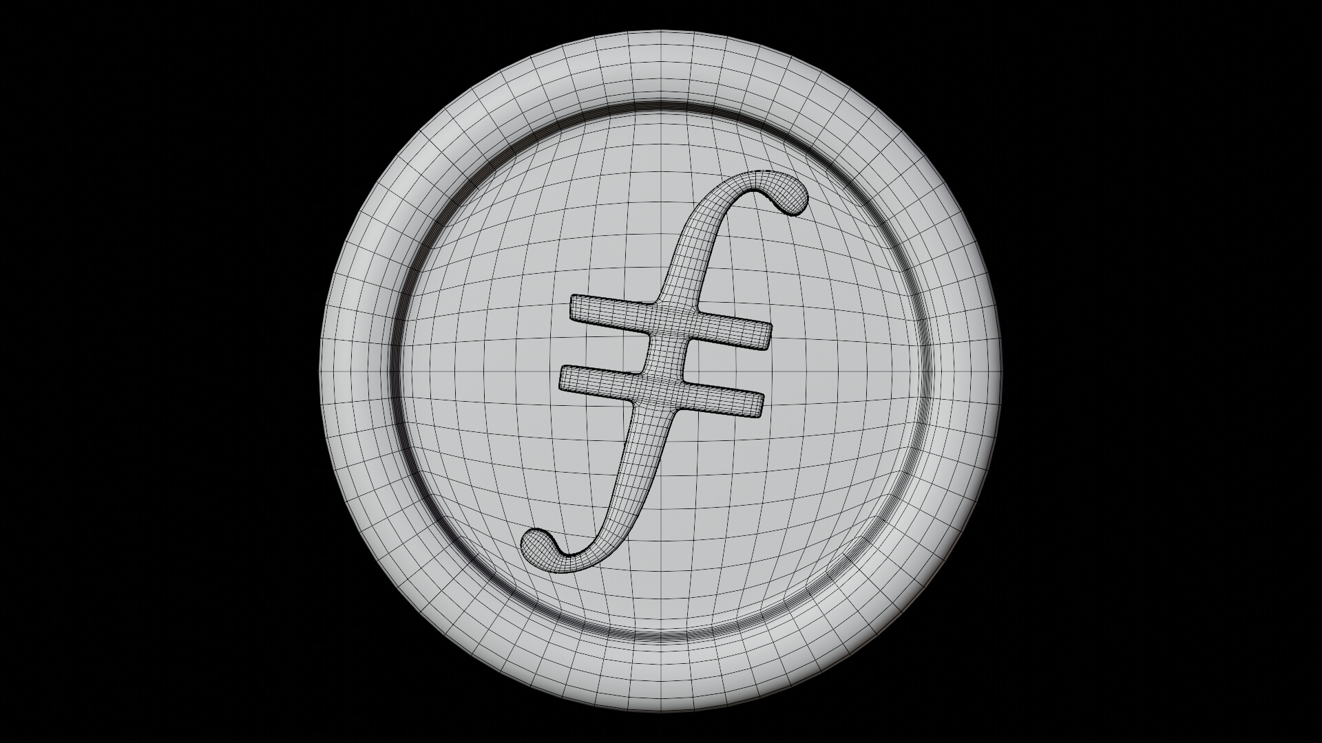 Filecoin or Fil Blue Crypto Coin With Cartoon Style - 3D Model by ...