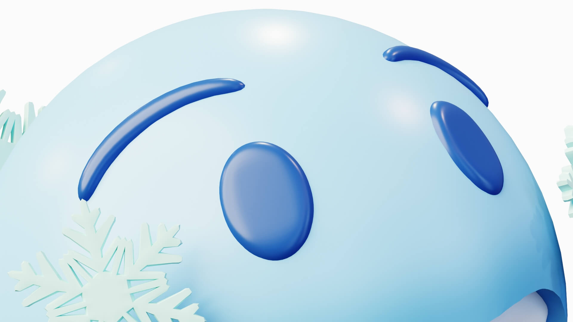 Freezing Cold Emoticon Emoji or Smiley - 3D Model by cangbacang