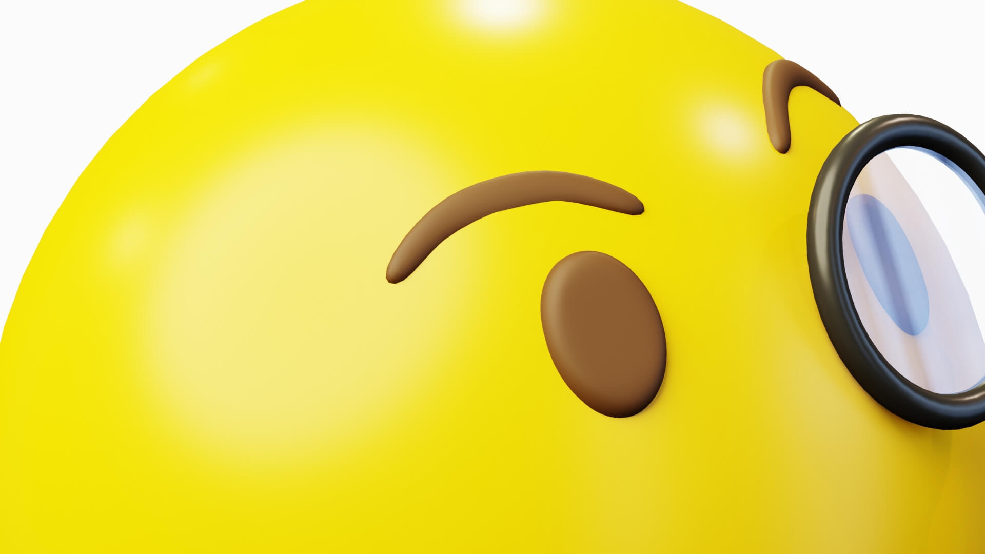 Gentleman With Monocle Emoticon Emoji or Smiley - 3D Model by cangbacang