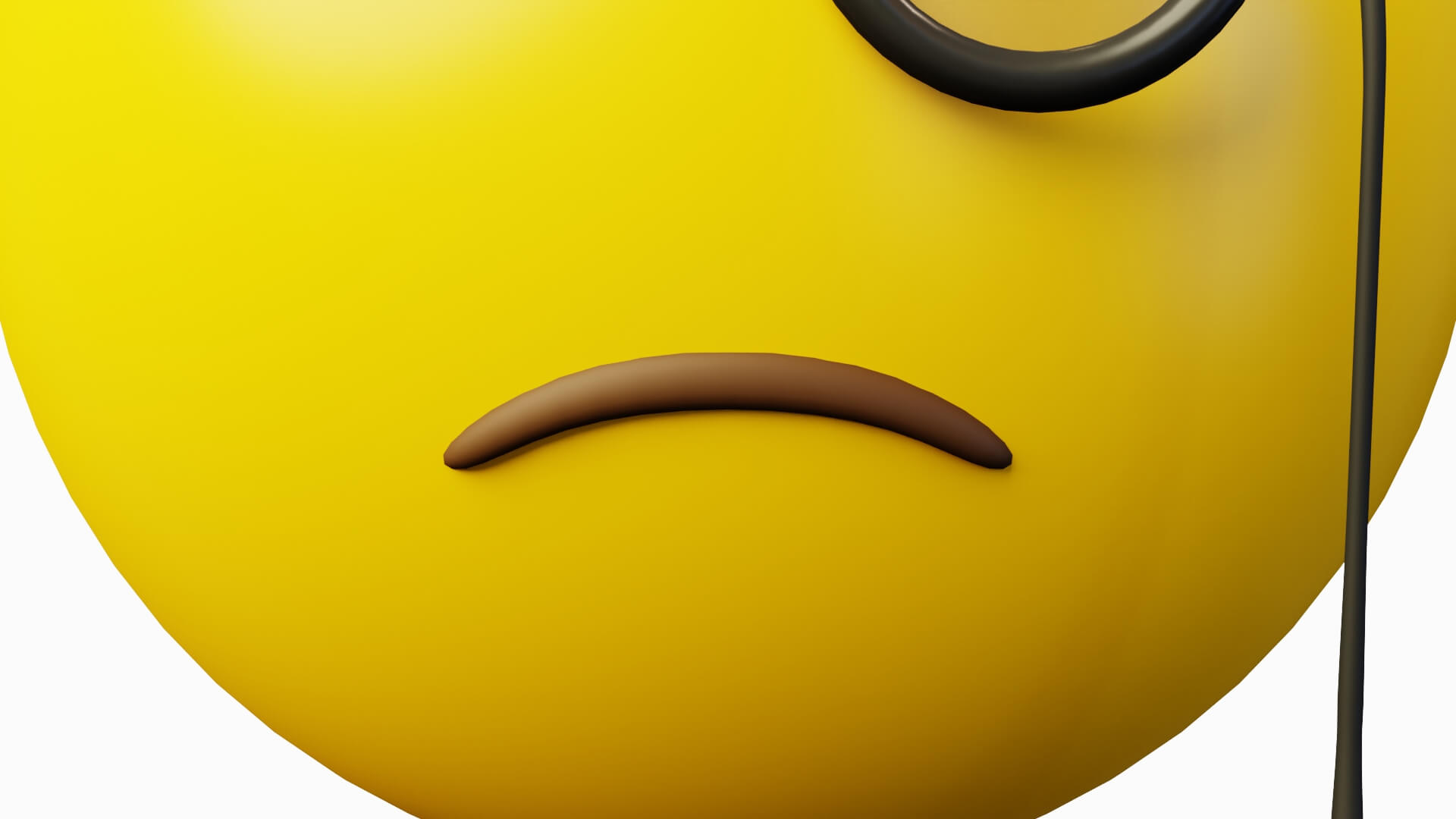 Gentleman With Monocle Emoticon Emoji or Smiley - 3D Model by cangbacang
