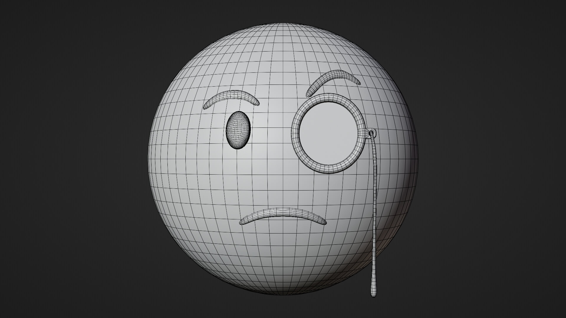 Gentleman With Monocle Emoticon Emoji or Smiley - 3D Model by cangbacang