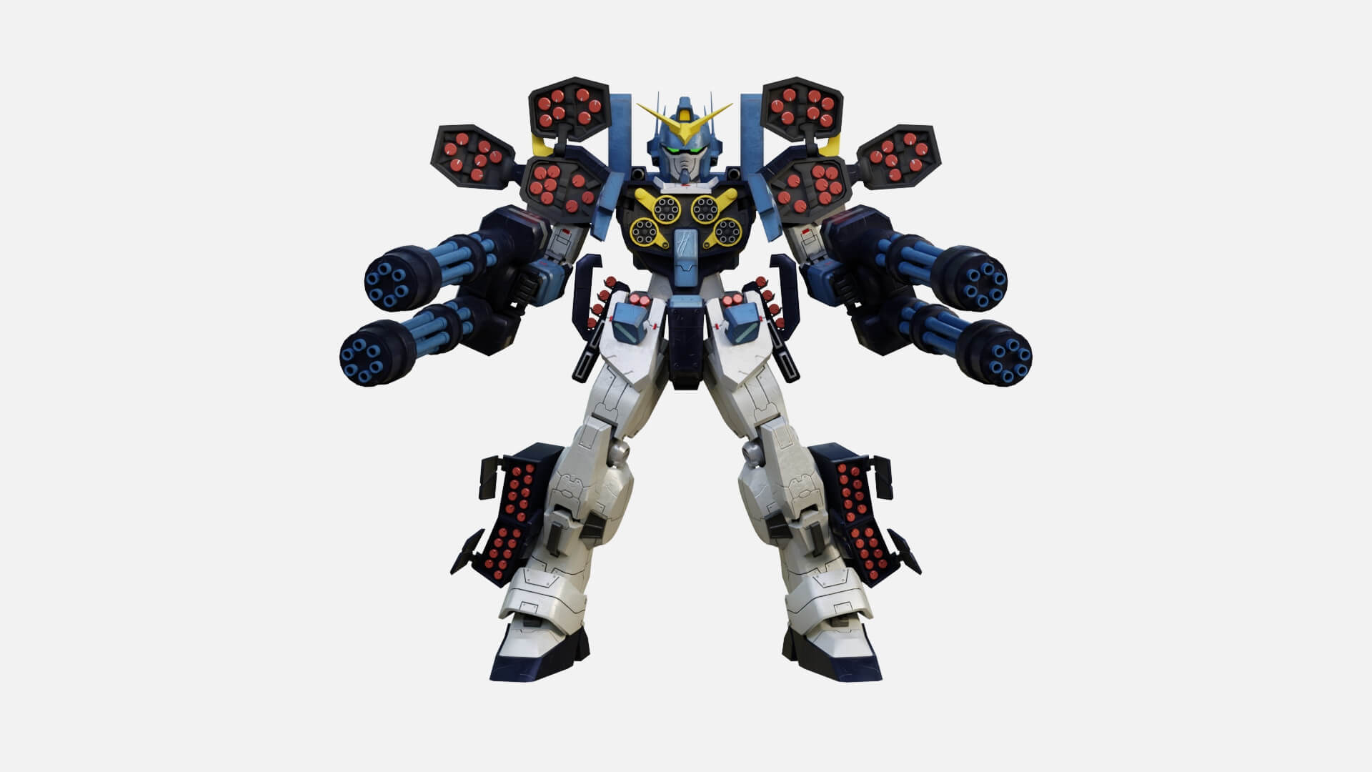 Gundam Heavyarms Custom Fanmade - 3D Model by cangbacang