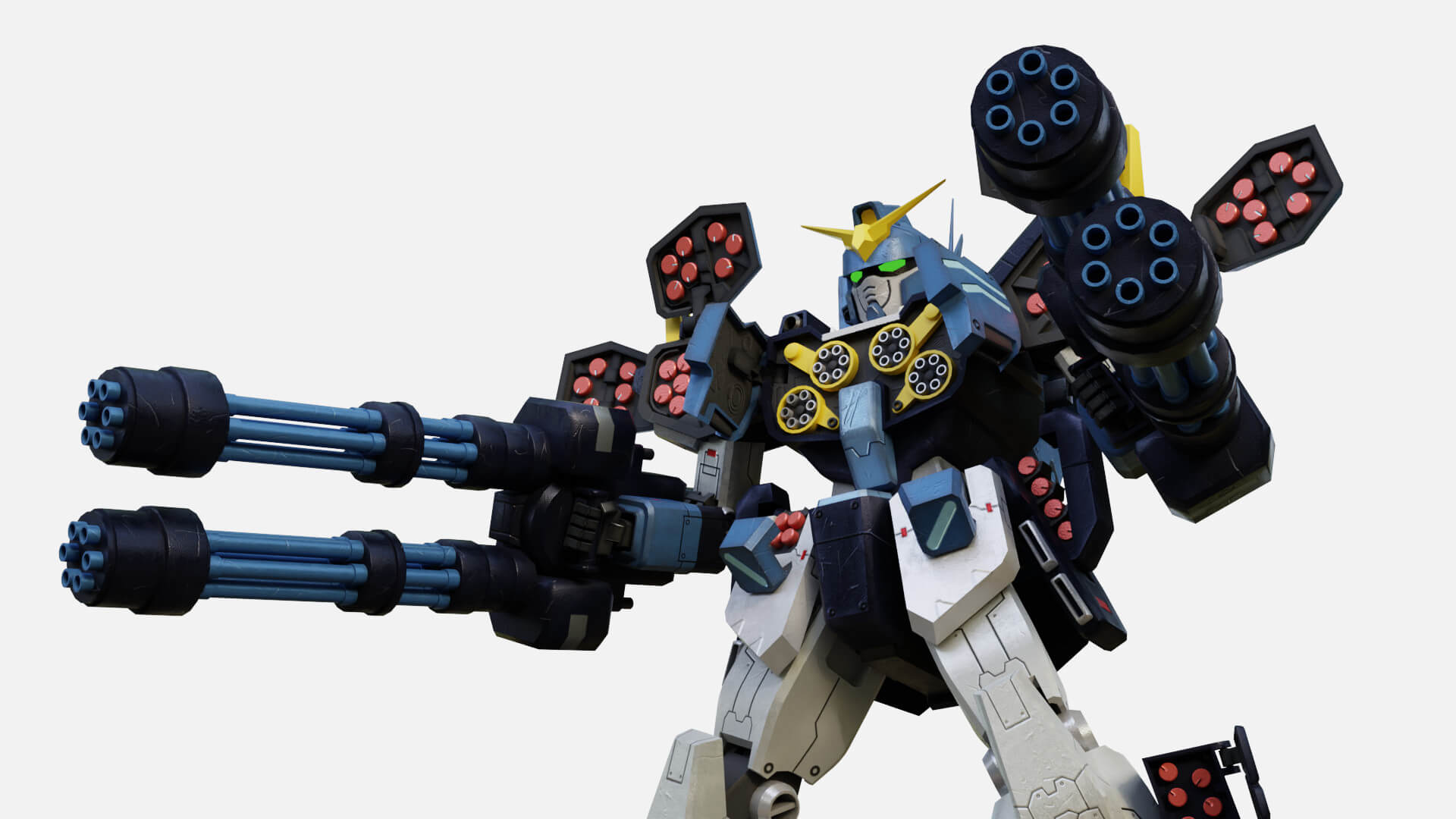 Gundam Heavyarms Custom Fanmade - 3D Model by cangbacang