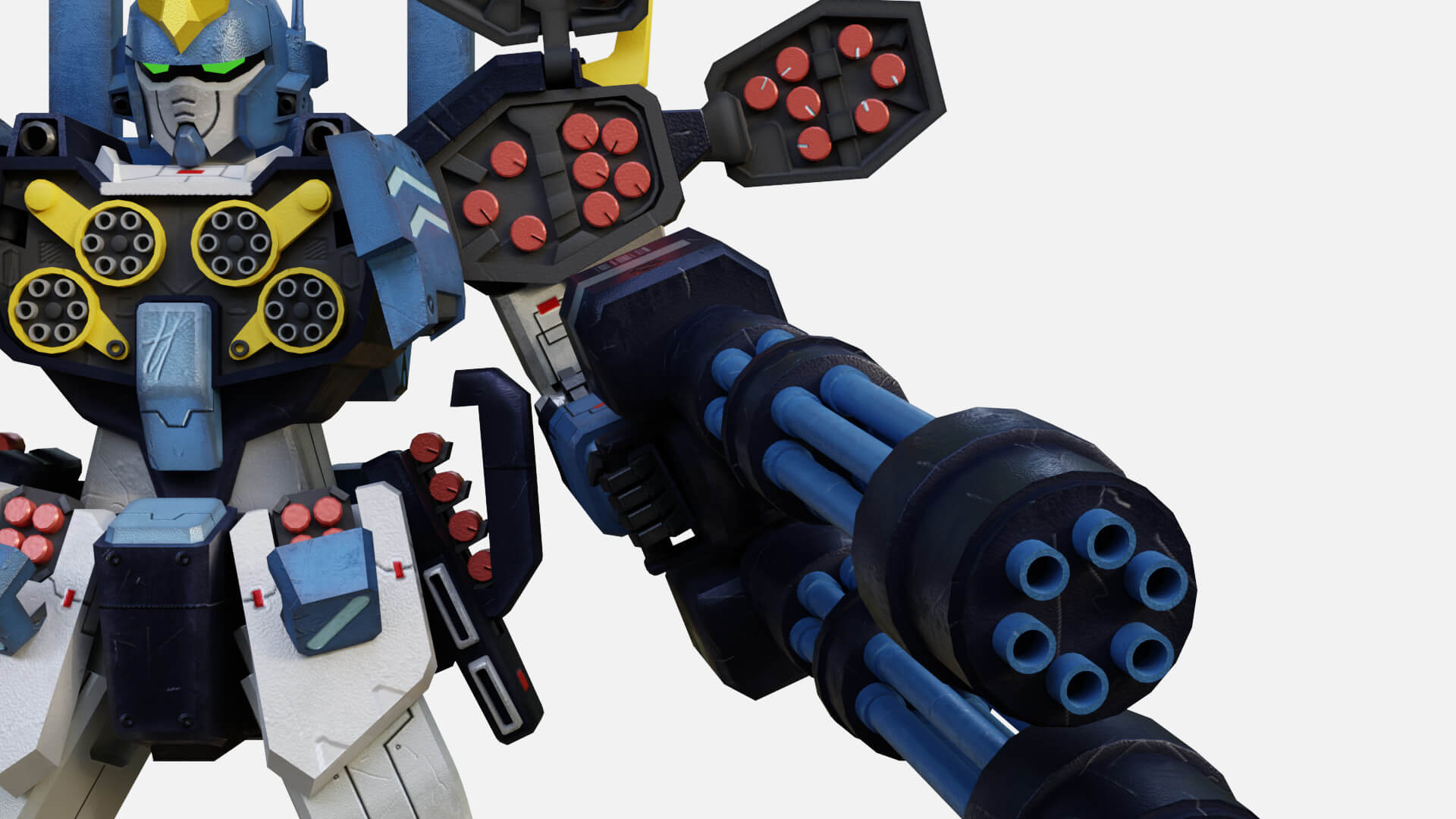 Gundam Heavyarms Custom Fanmade - 3D Model by cangbacang