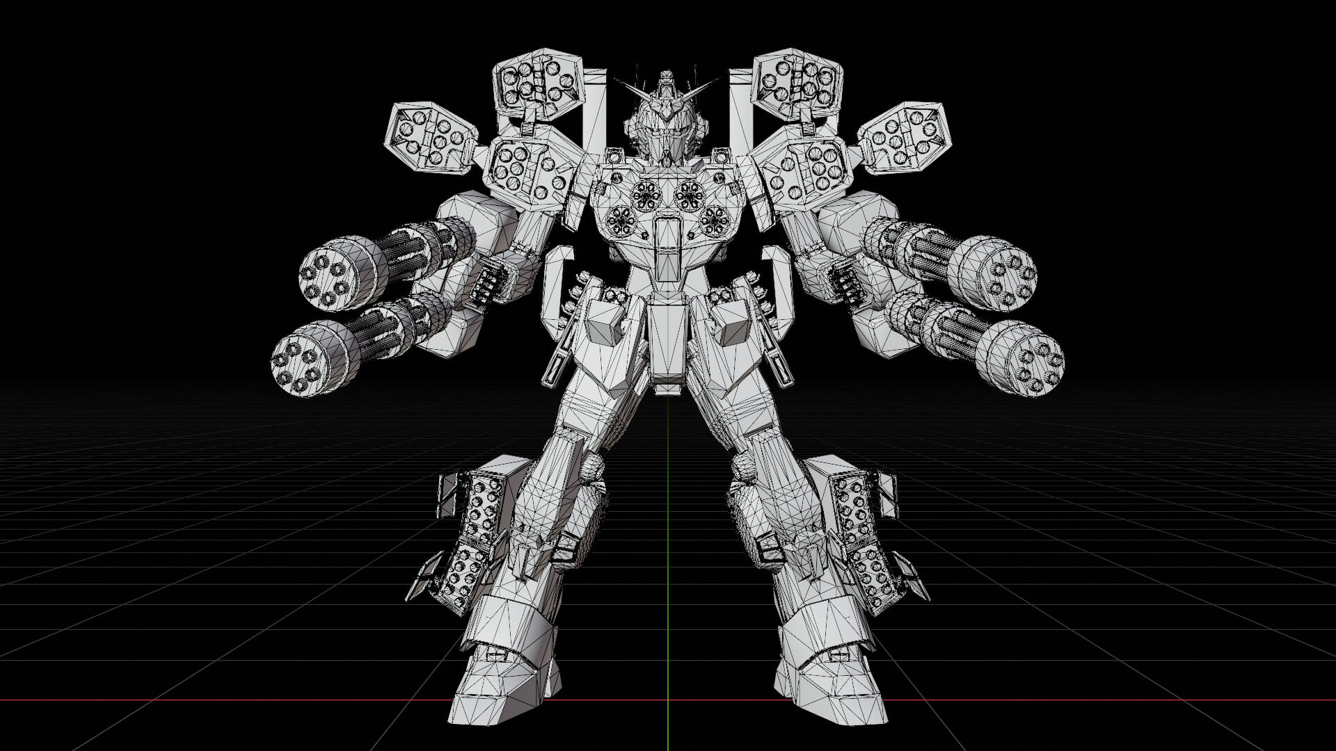 Gundam Heavyarms Custom Fanmade - 3D Model by cangbacang