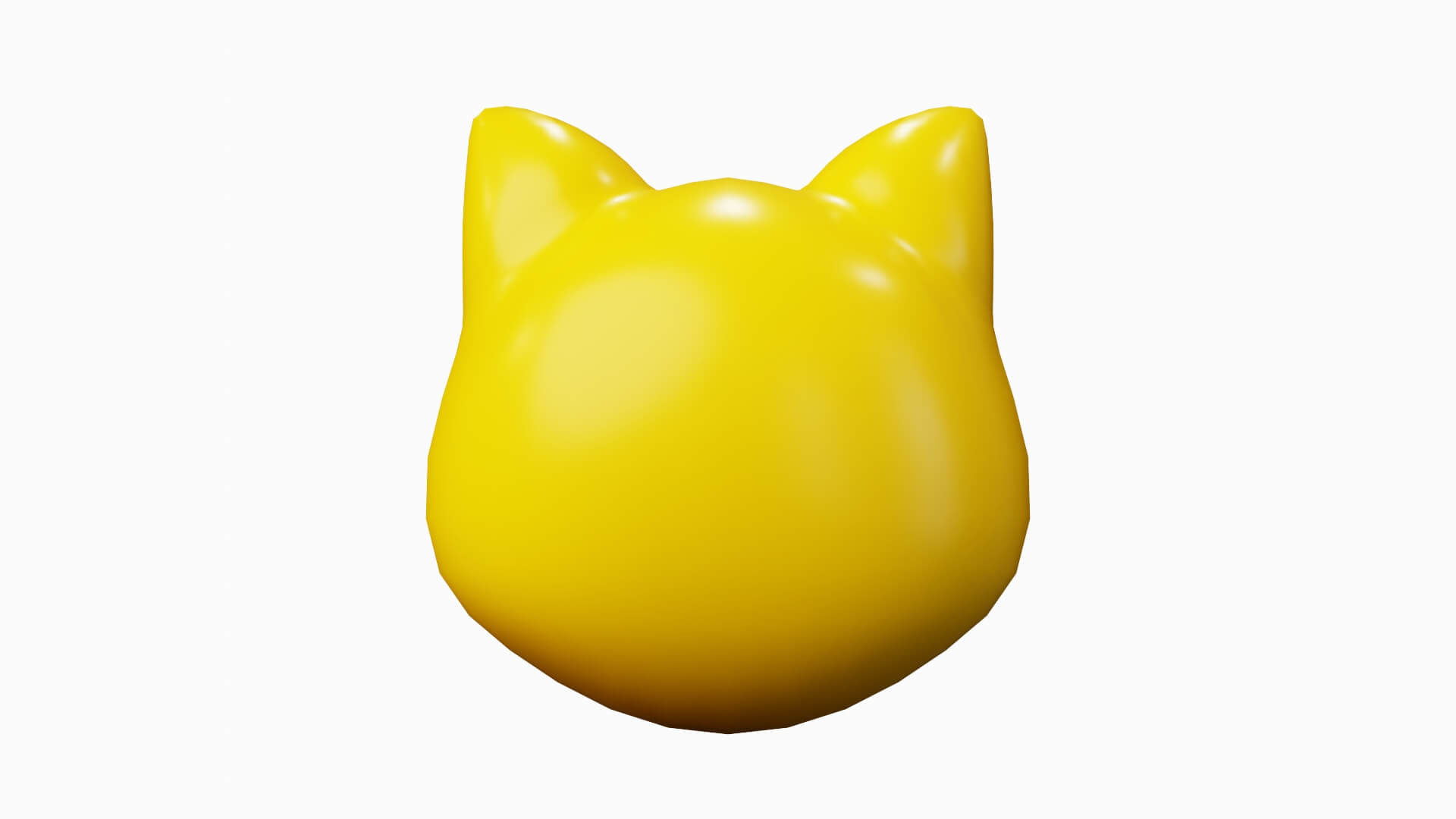 Heart Eyes Cat Emoticon Emoji or Smiley - 3D Model by cangbacang
