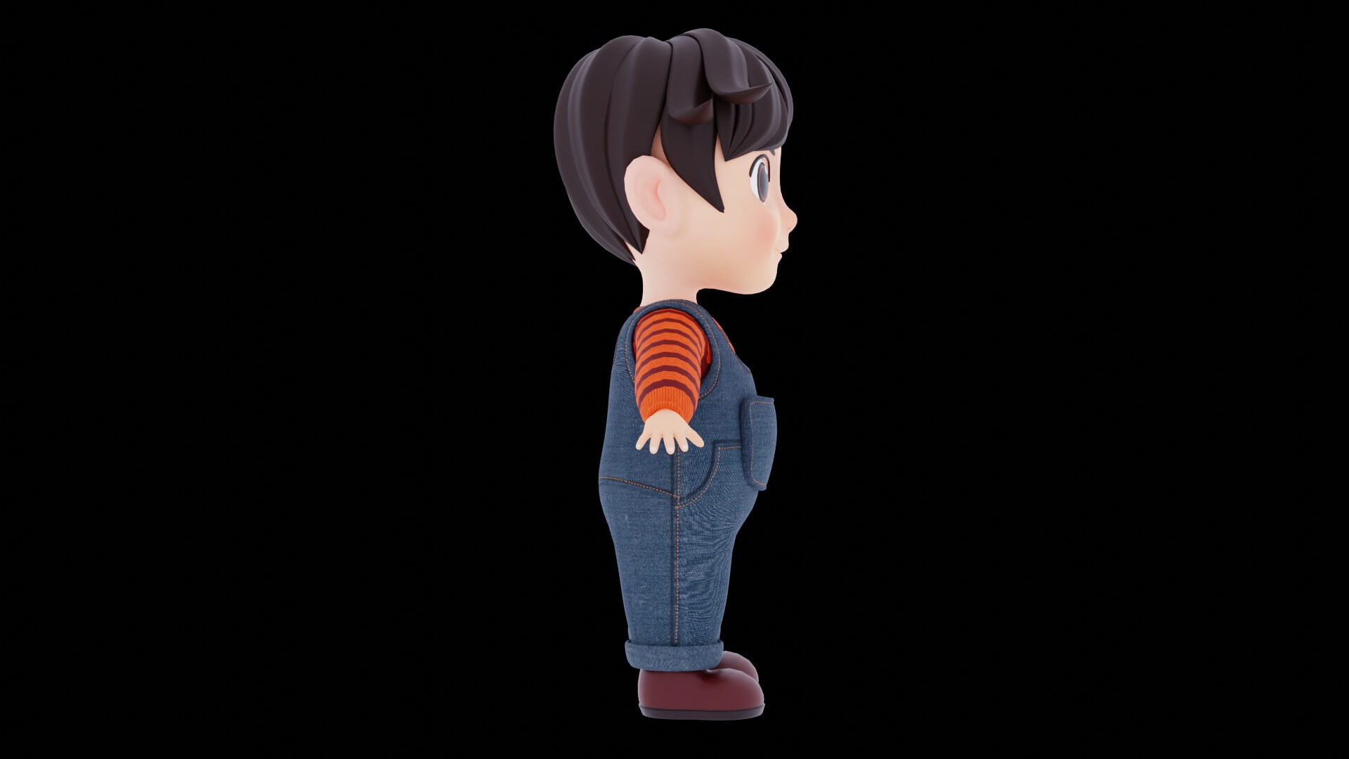 Hugo Cute Cartoon Boy - 3D Model by cangbacang