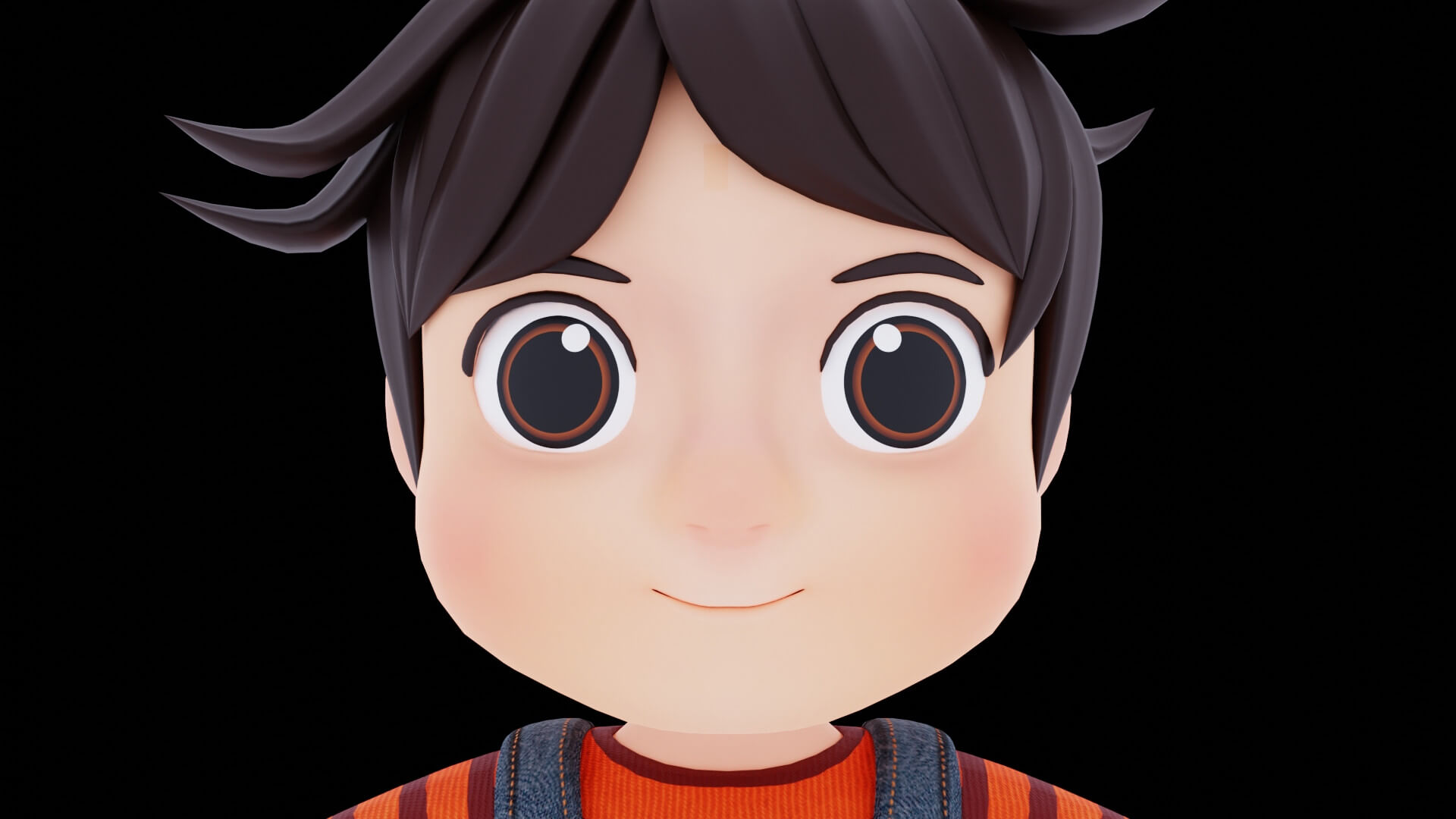 Hugo Cute Cartoon Boy - 3D Model by cangbacang