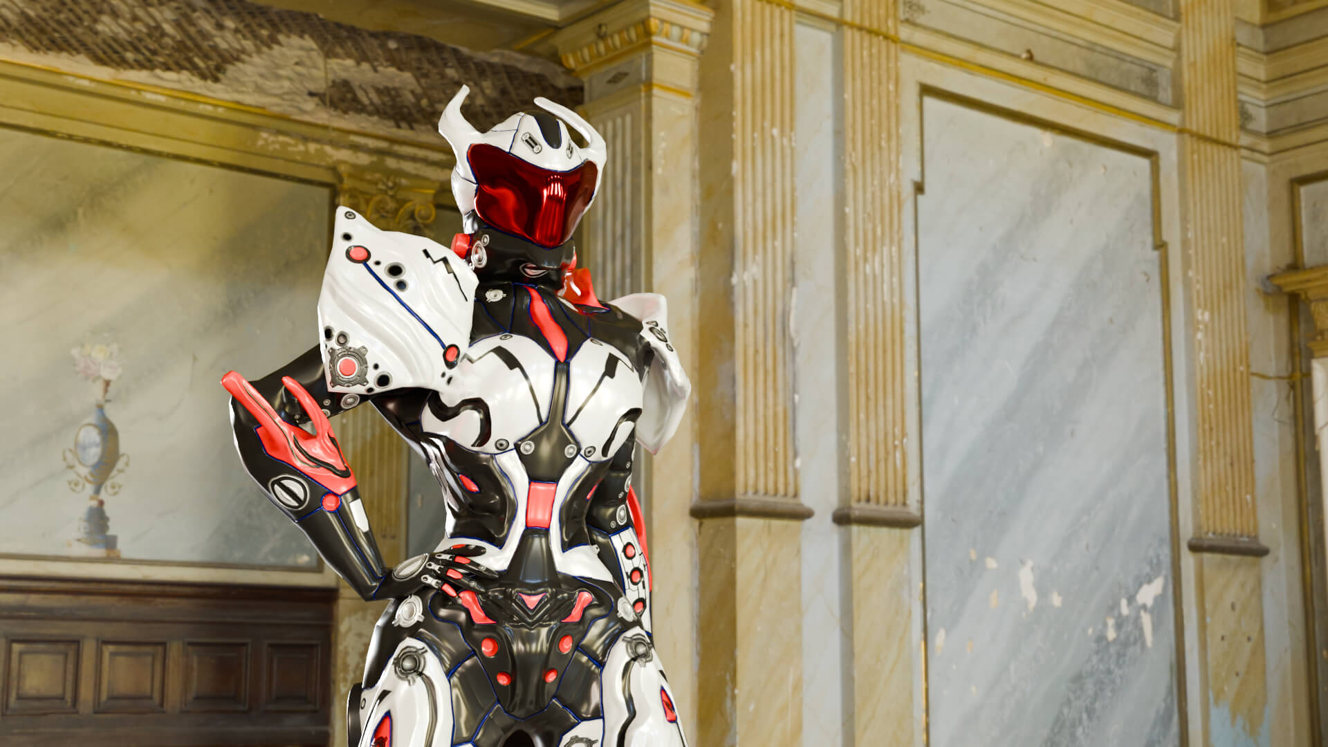 Low Poly Cyborg - Luminexa 3D Model by cangbacang