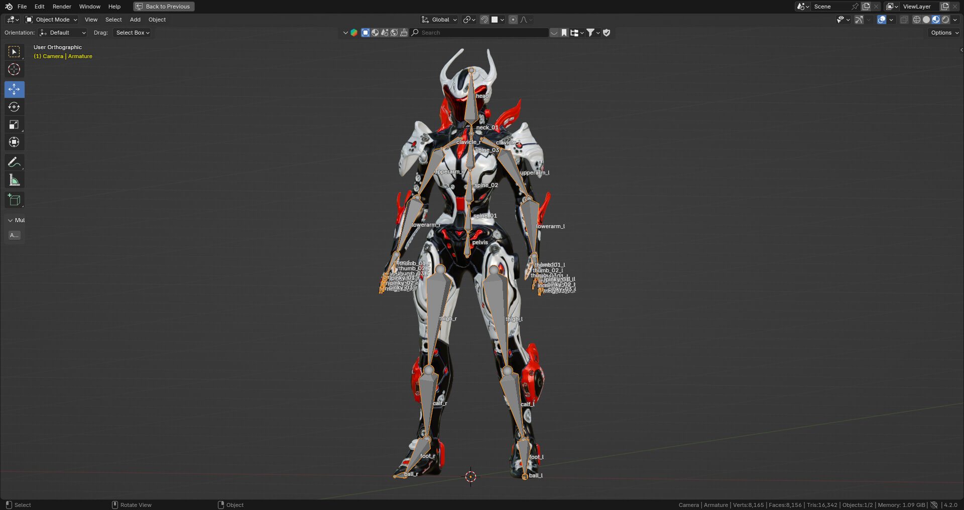 Low Poly Cyborg - Luminexa 3D Model by cangbacang