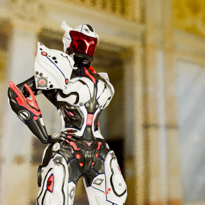 Low Poly Cyborg - Luminexa 3D Model by cangbacang