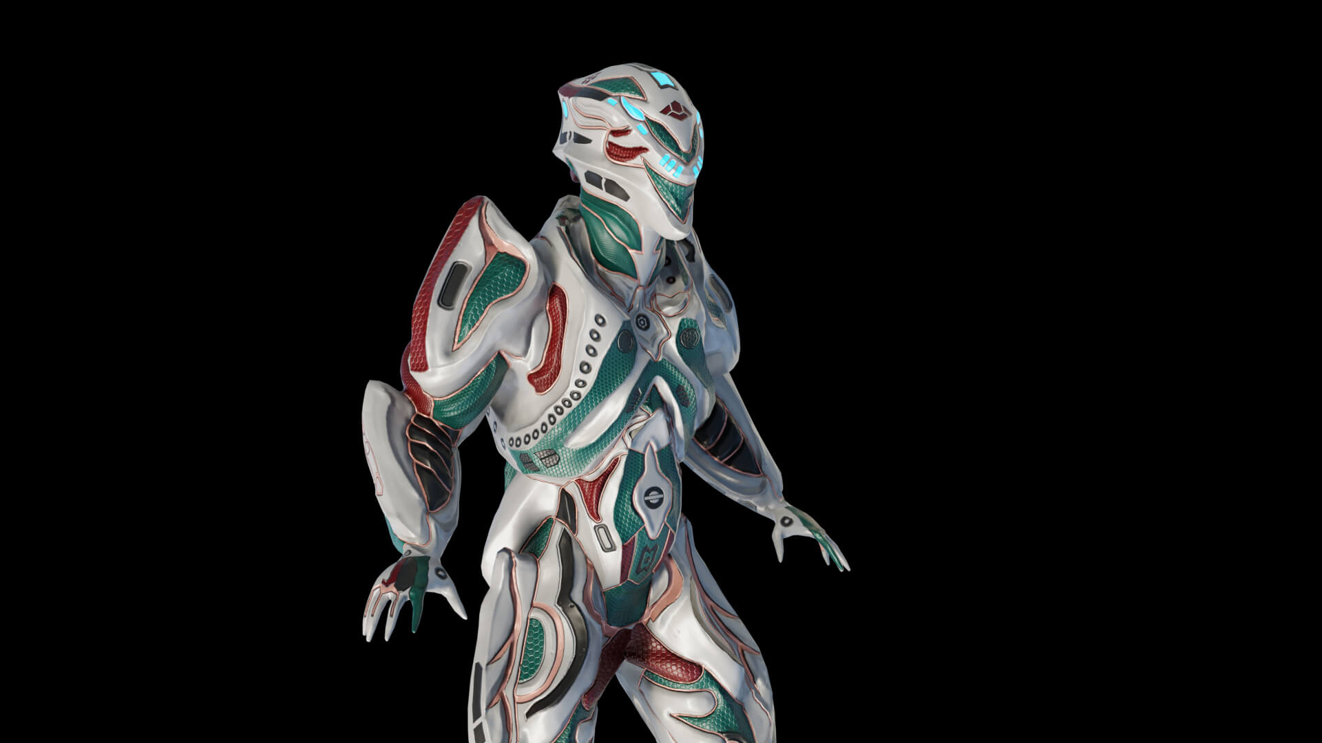 Low Poly - Cyborg Sentient 3D Model by cangbacang