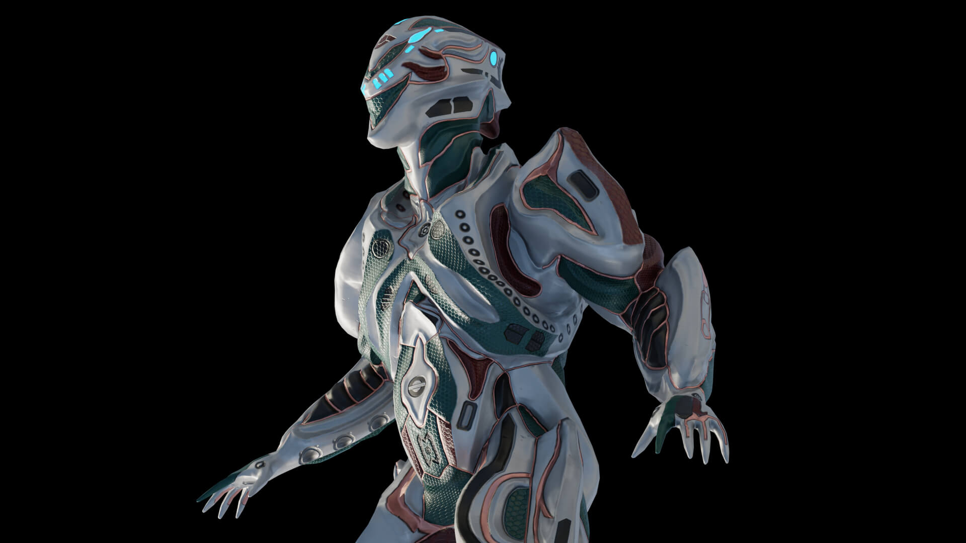 Low Poly - Cyborg Sentient 3D Model by cangbacang