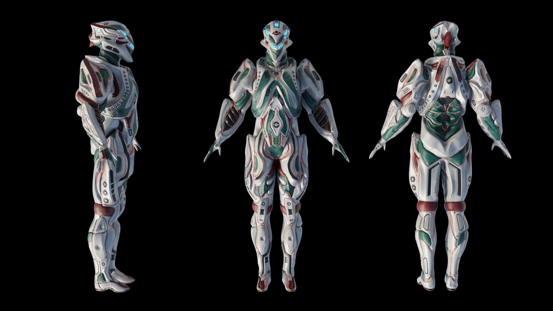 Low Poly - Cyborg Sentient 3D Model by cangbacang