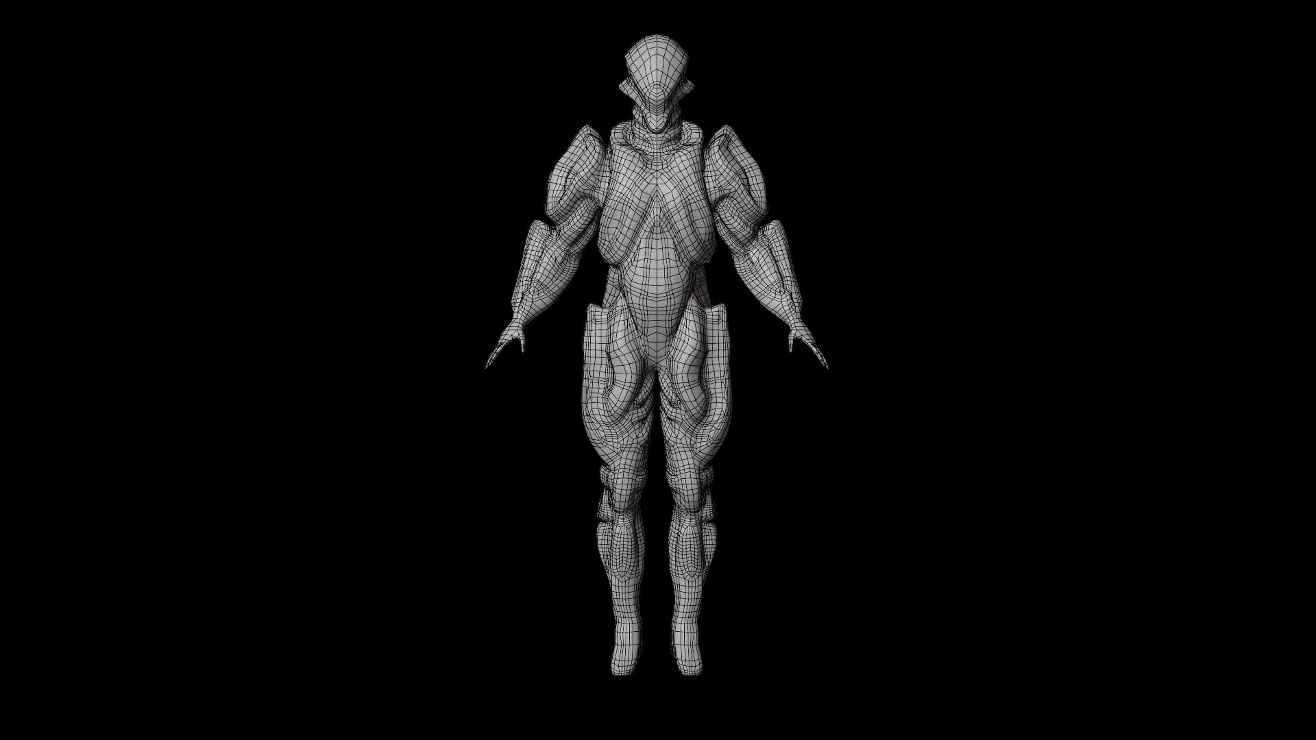 Low Poly - Cyborg Sentient 3D Model by cangbacang