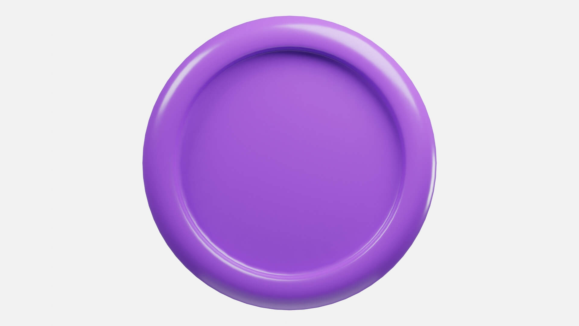 Polygon or Matic Purple Coin with Cartoon Style - 3D Model by cangbacang