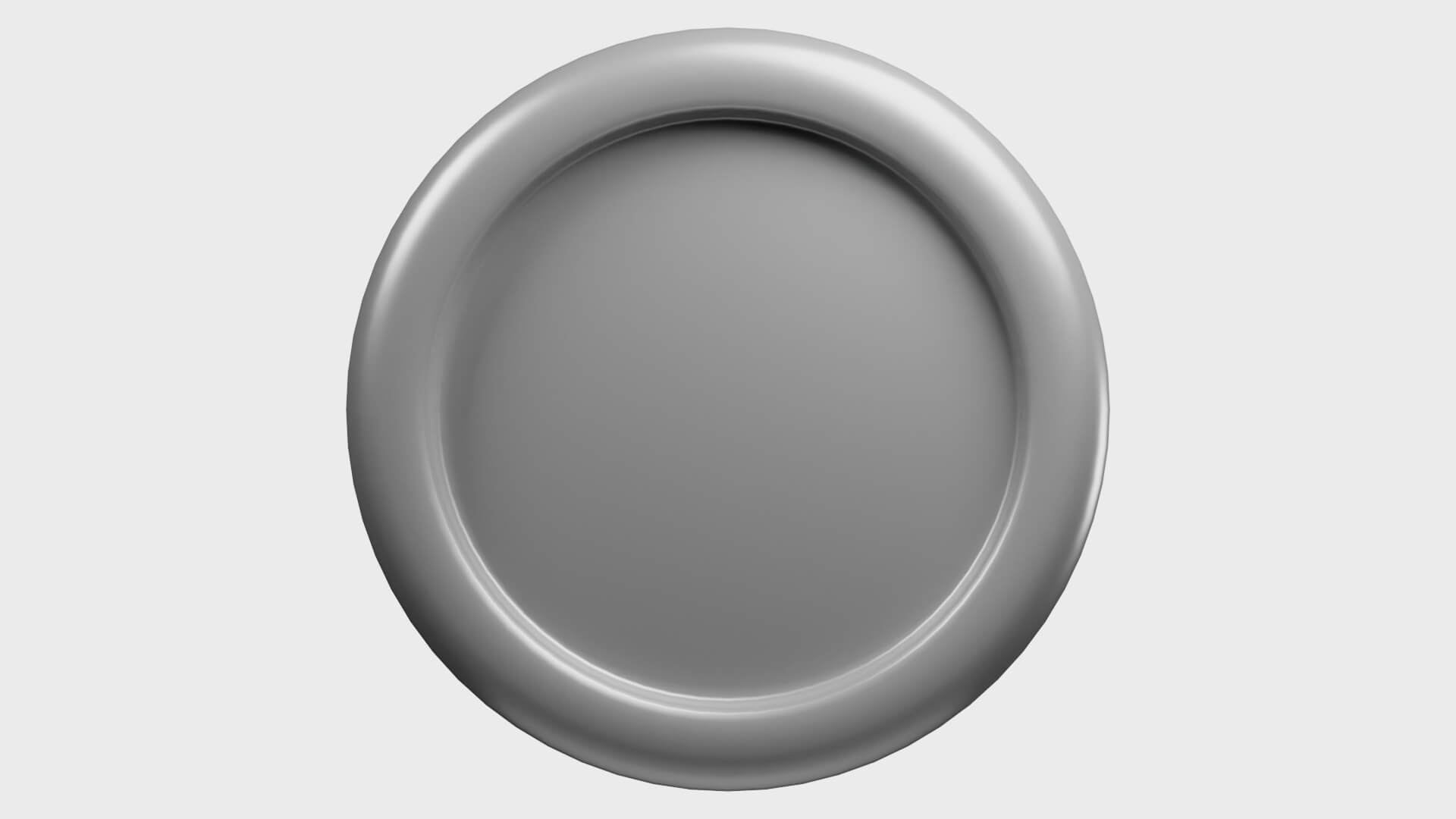 Quant or Qnt Silver Crypto Coin With Cartoon Style - 3D Model by cangbacang