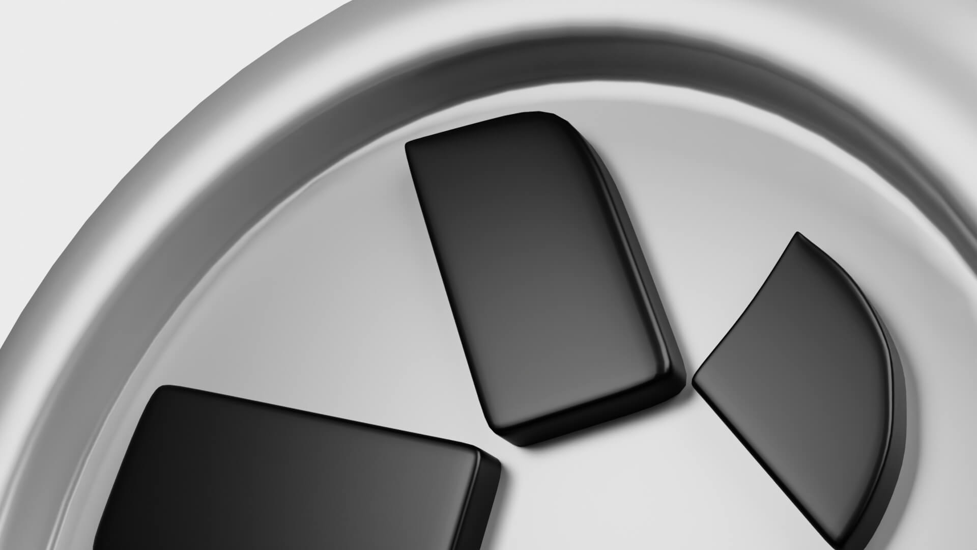 Quant or Qnt Silver Crypto Coin With Cartoon Style - 3D Model by cangbacang